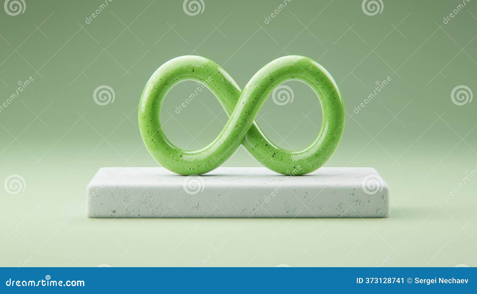 Green Infinity Loop Logo Vector Illustration | CartoonDealer.com #101962108