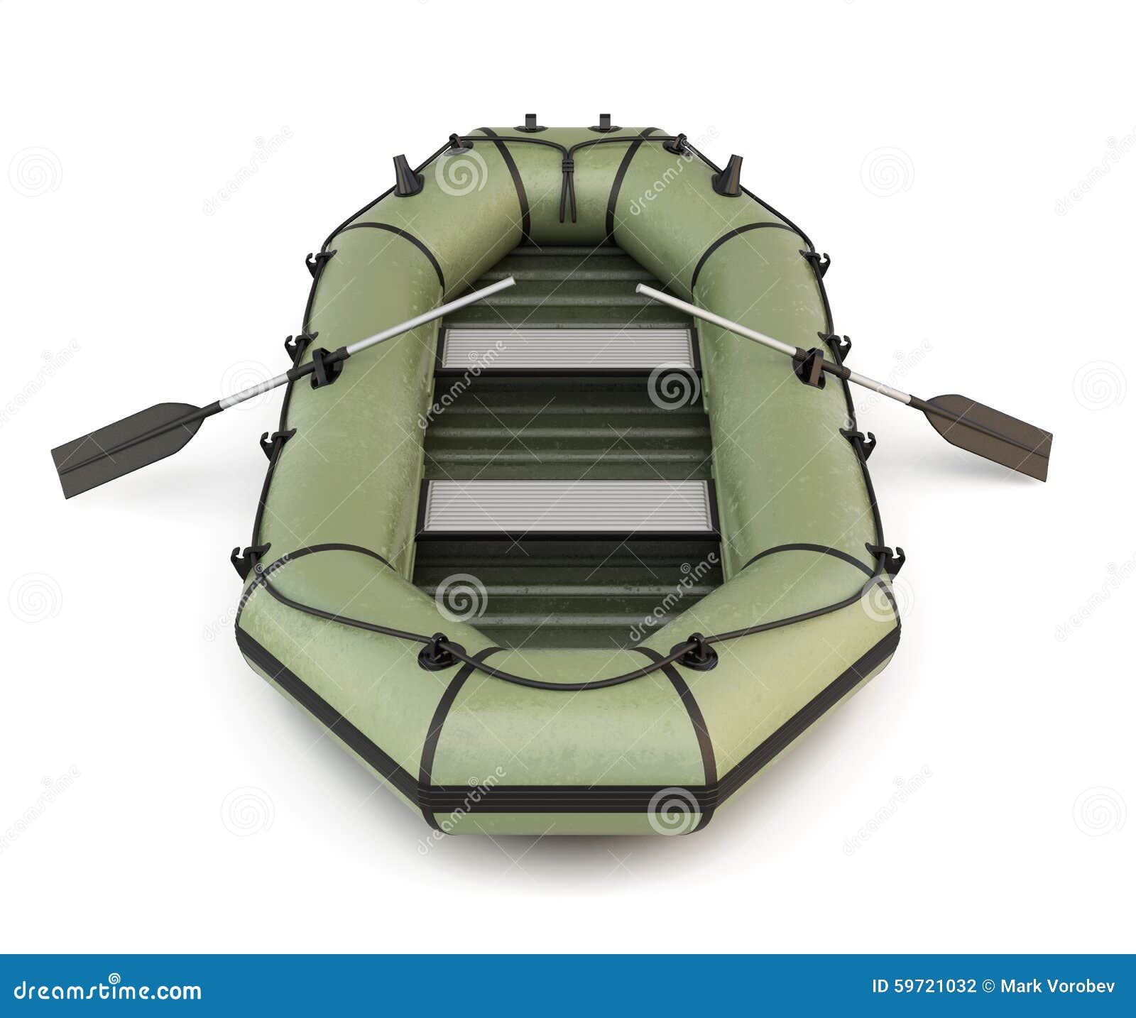 Green Inflatable Raft Type Of Boat Icon Cartoon Vector | CartoonDealer ...