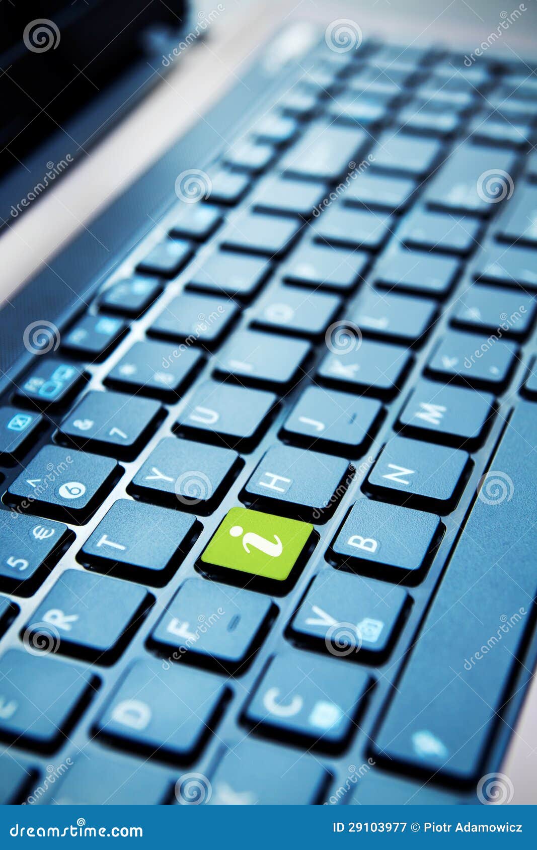 Green Info Button on Computer Keyboard Stock Image - Image of ...