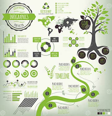 Green Infographics stock vector. Illustration of shapes - 36003112