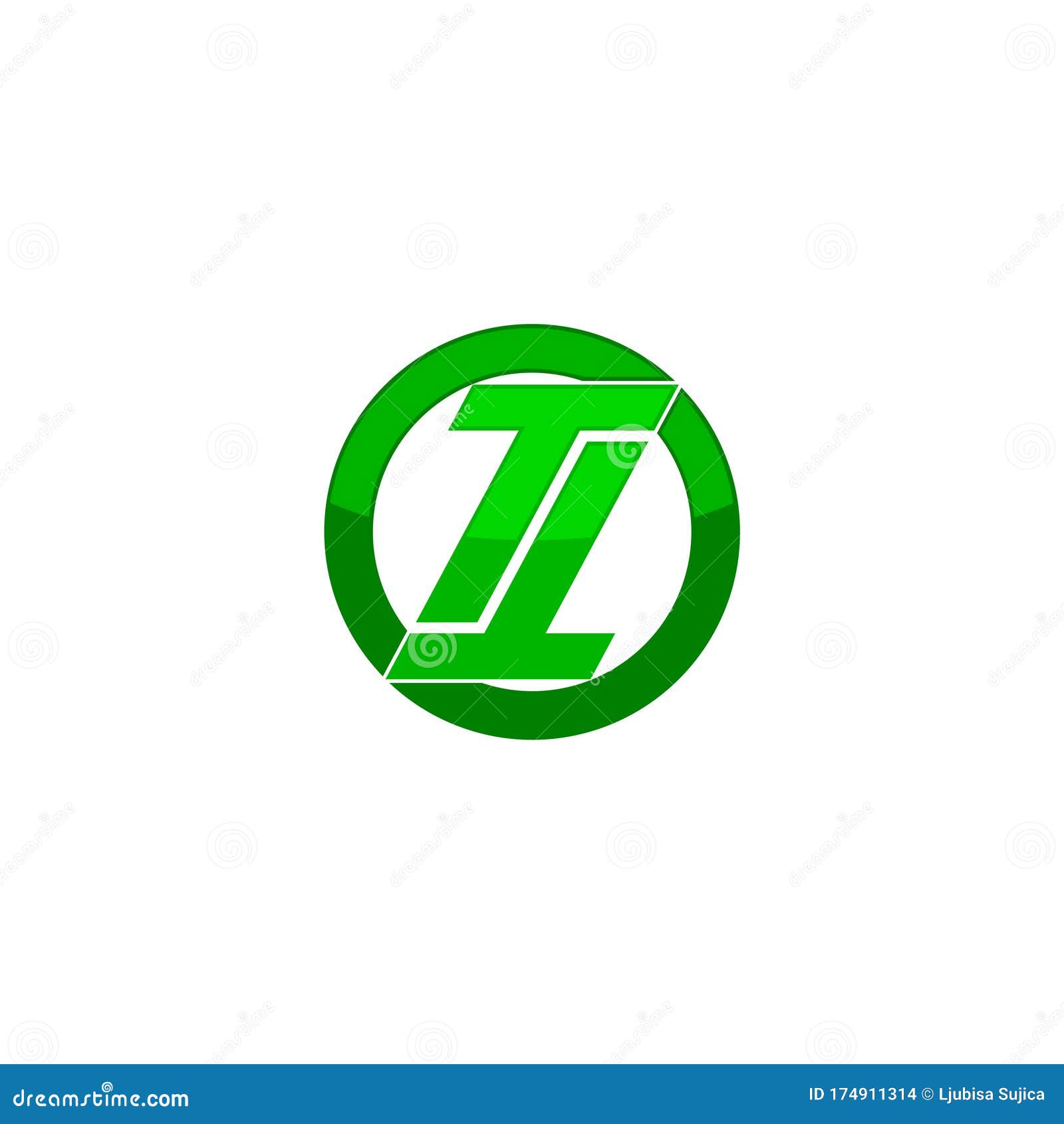 Green Initial Letter TT Logo Design Template Stock Vector ...