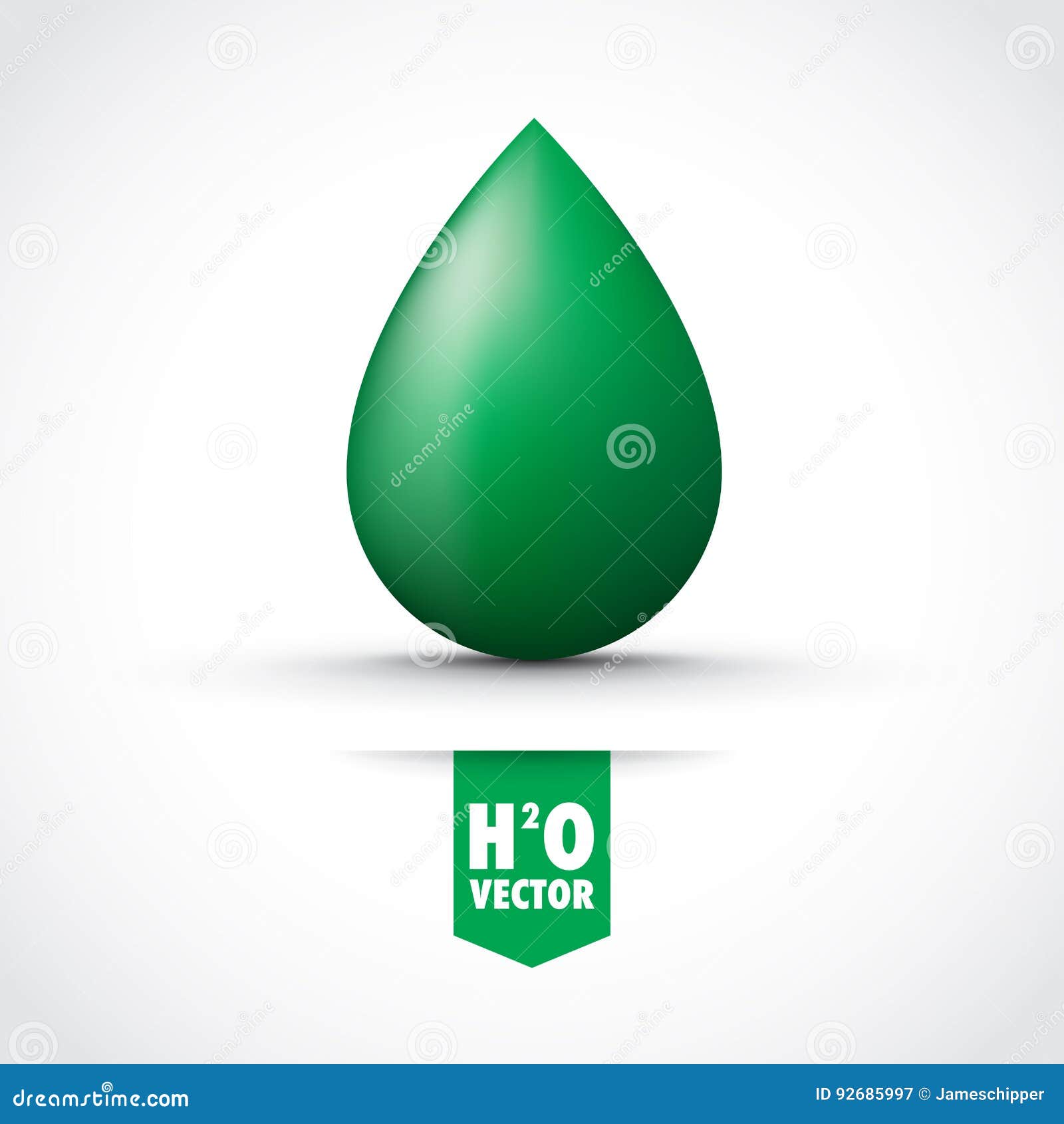 Green ink droplet stock vector. Illustration of aqua - 92685997