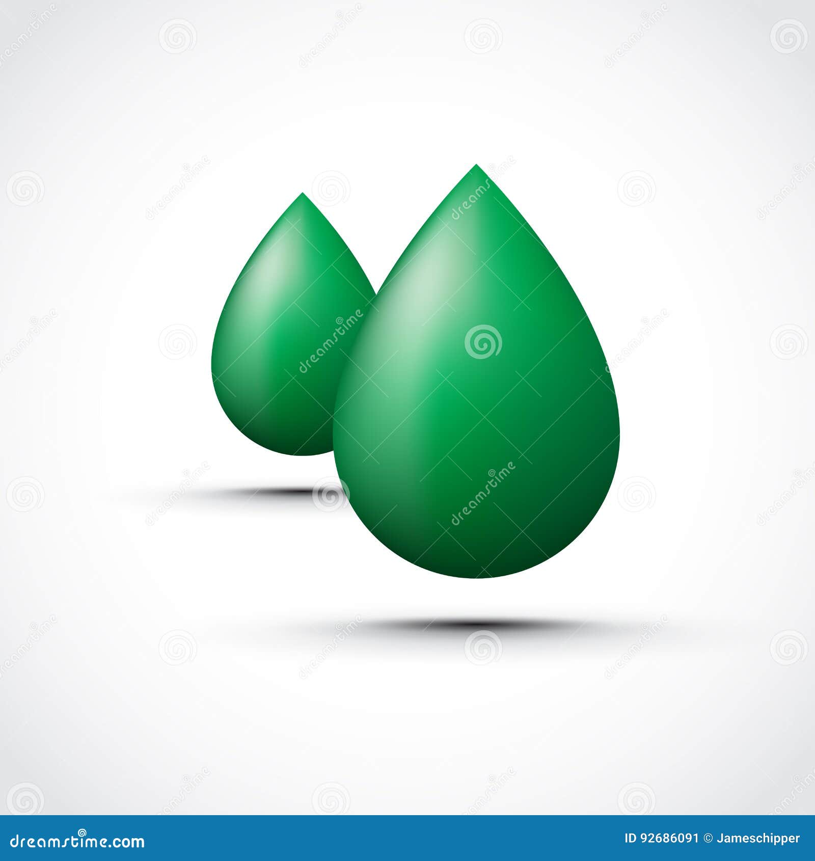Green ink droplet stock vector. Illustration of raindrop - 92686091