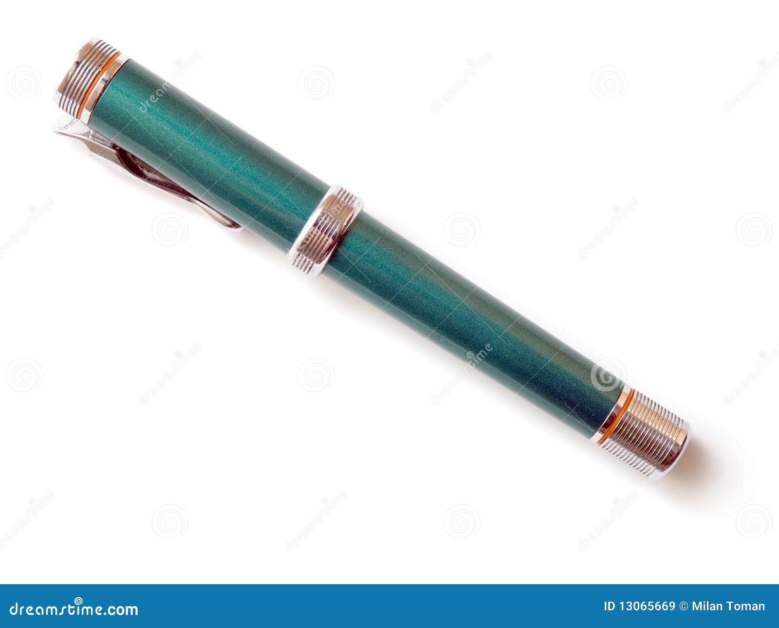 Green ink pen stock image. Image of satin, shiny, paper - 13065669