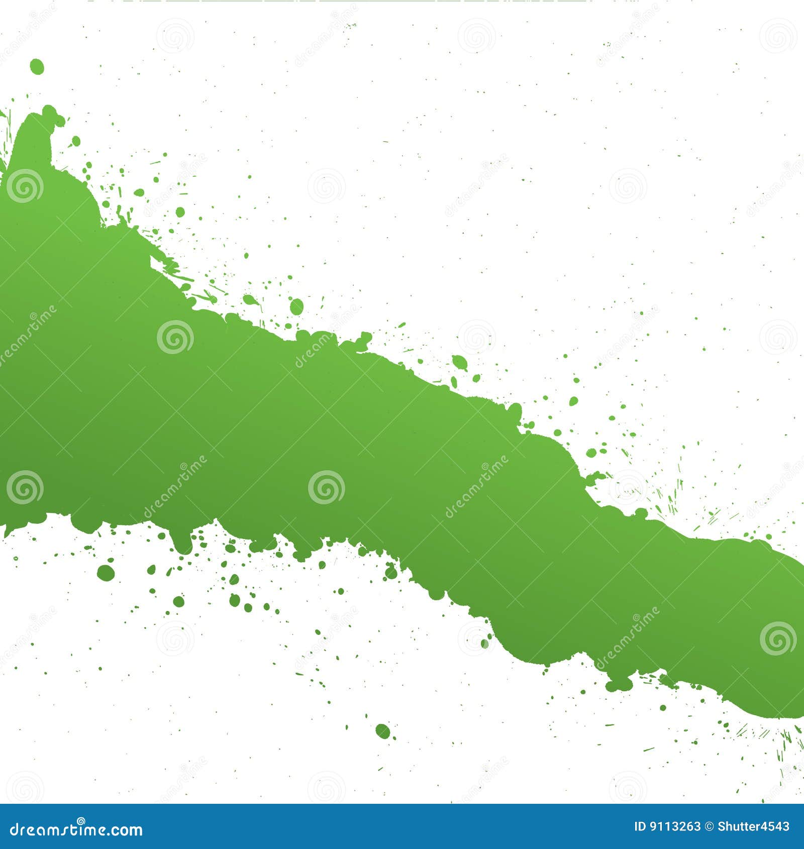 Green Ink Splash stock vector. Illustration of copyspace - 9113263