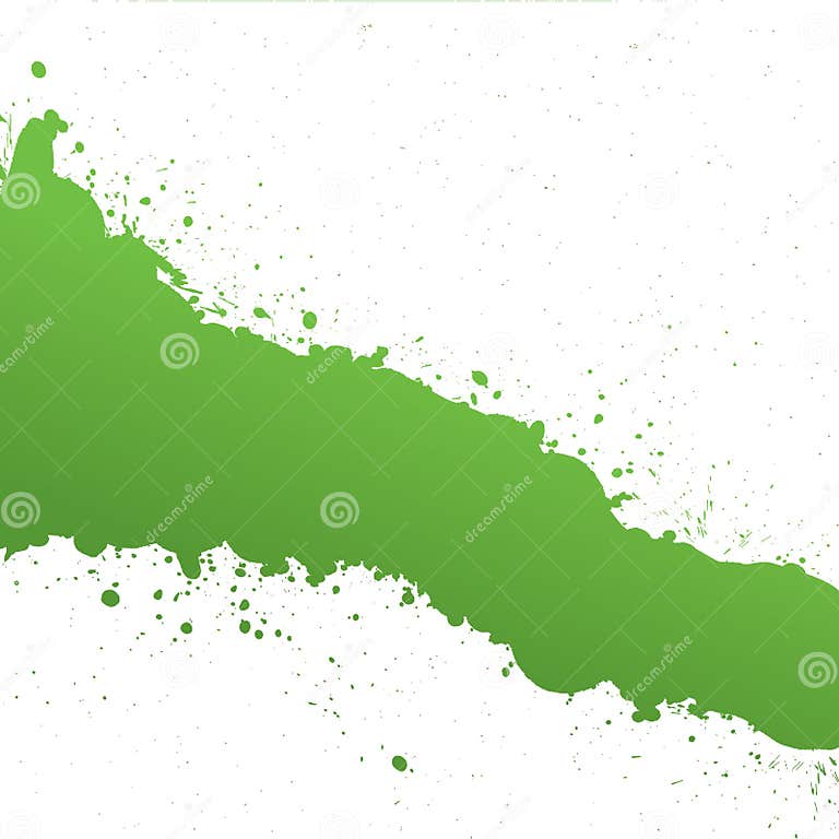 Green Ink Splash stock vector. Illustration of copyspace - 9113263