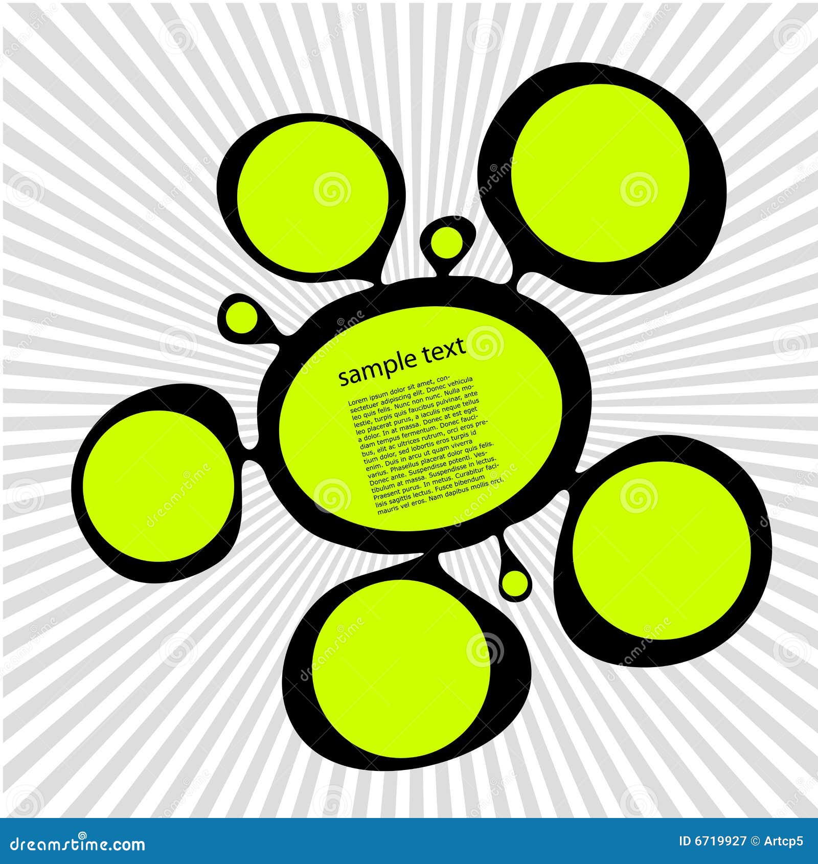 Green ink spot stock vector. Illustration of circles, green - 6719927