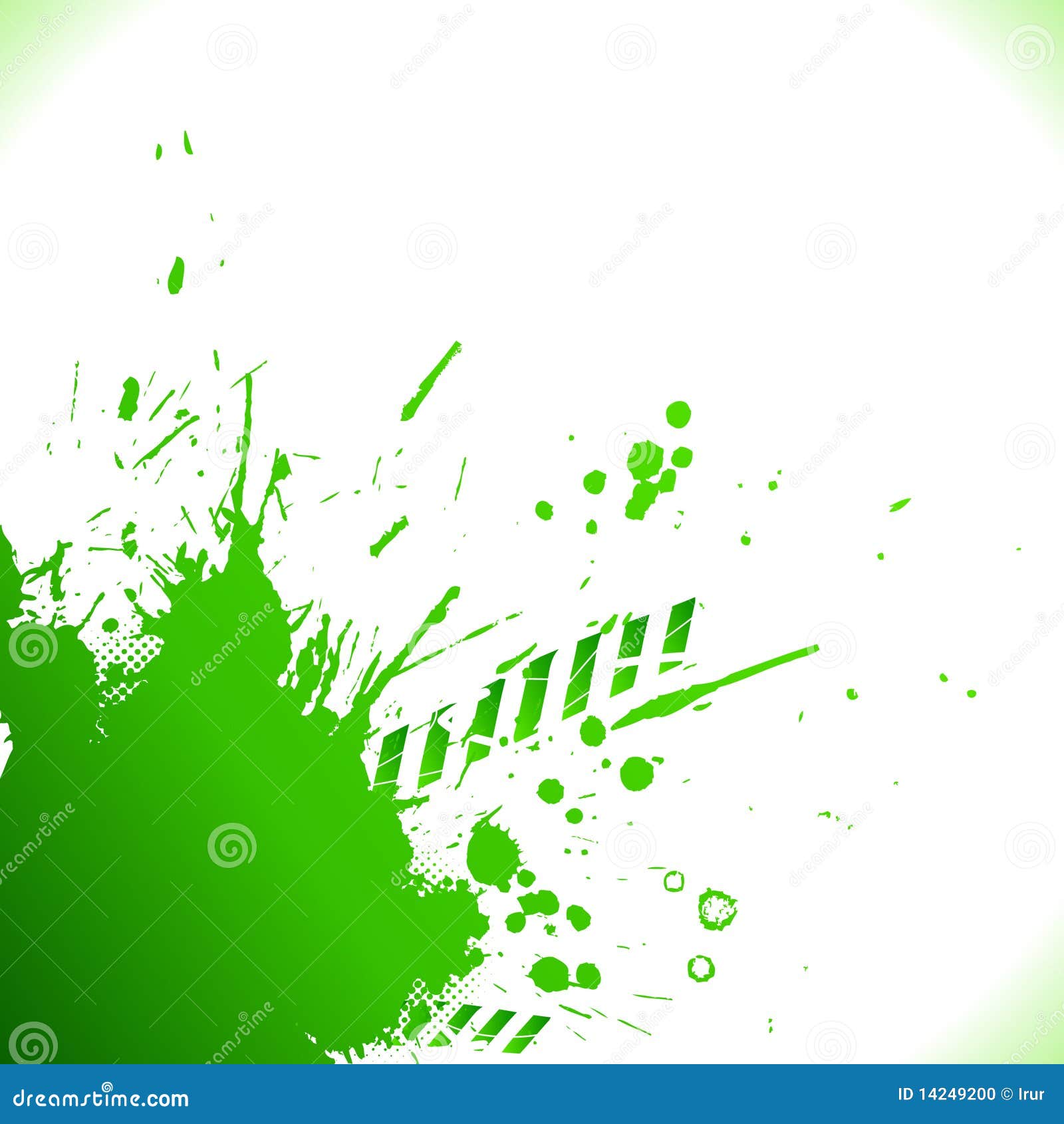 Green inky splash stock vector. Illustration of texture - 14249200