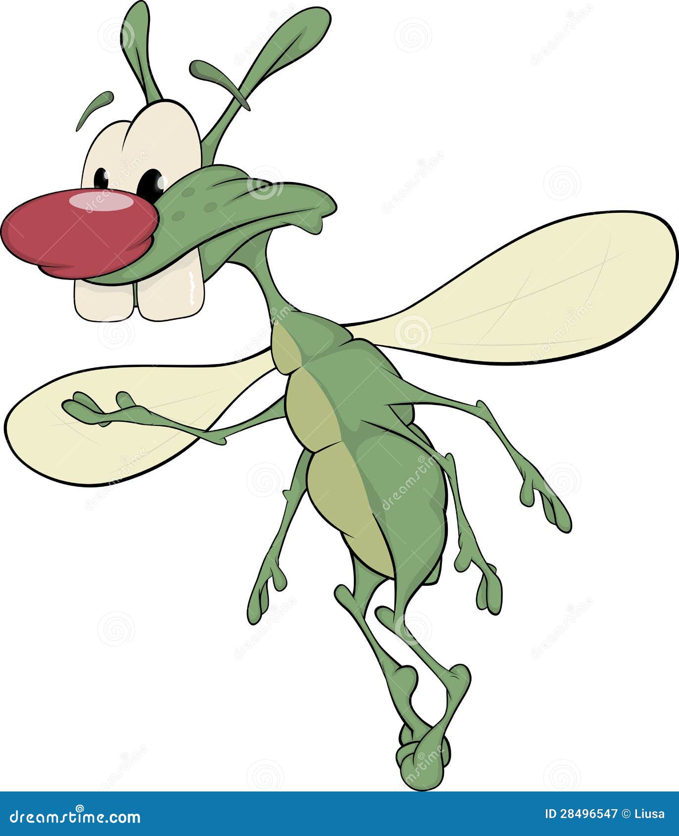 Green insect cartoon stock vector. Illustration of freedom - 28496547