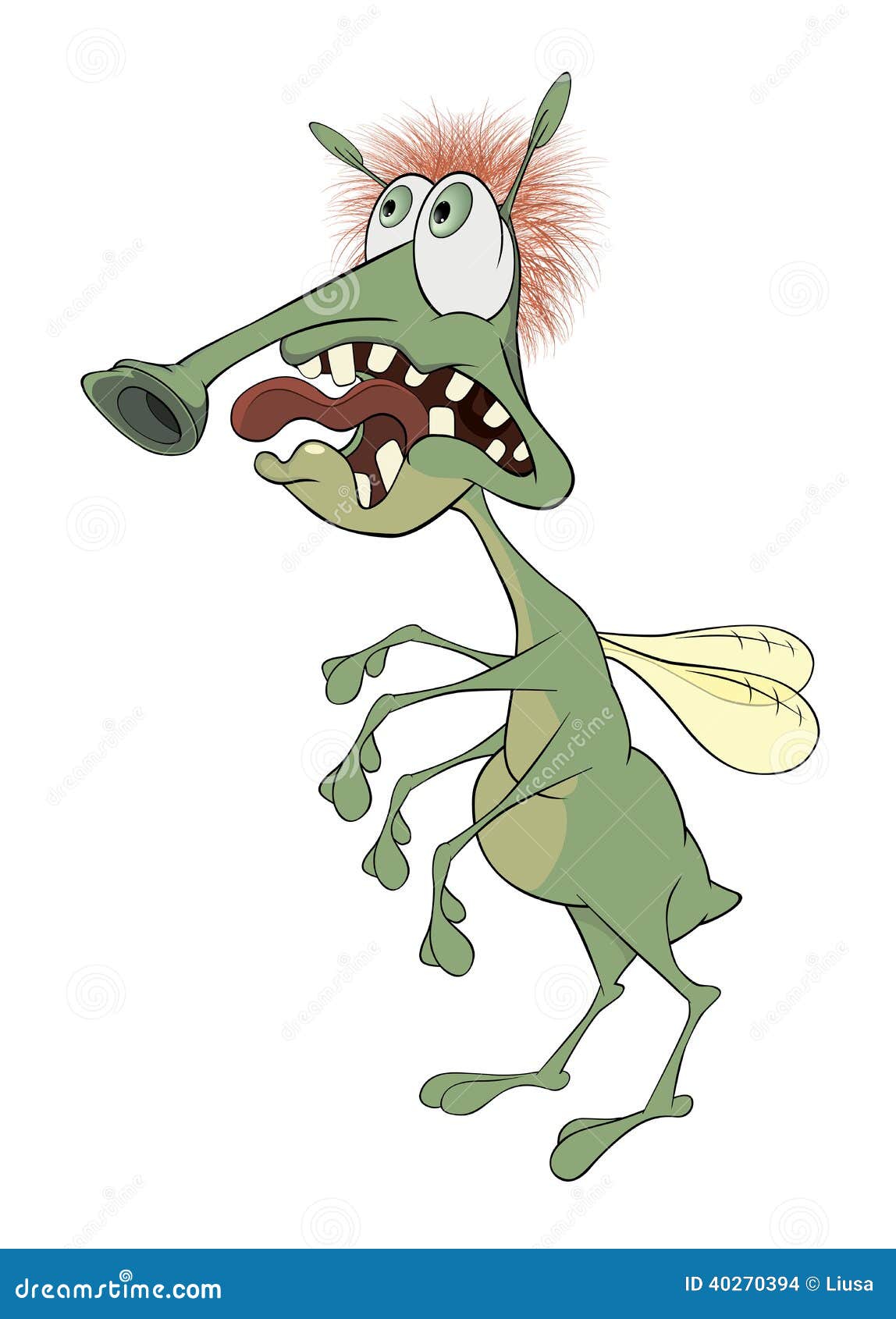 Green insect cartoon stock vector. Illustration of animal - 40270394