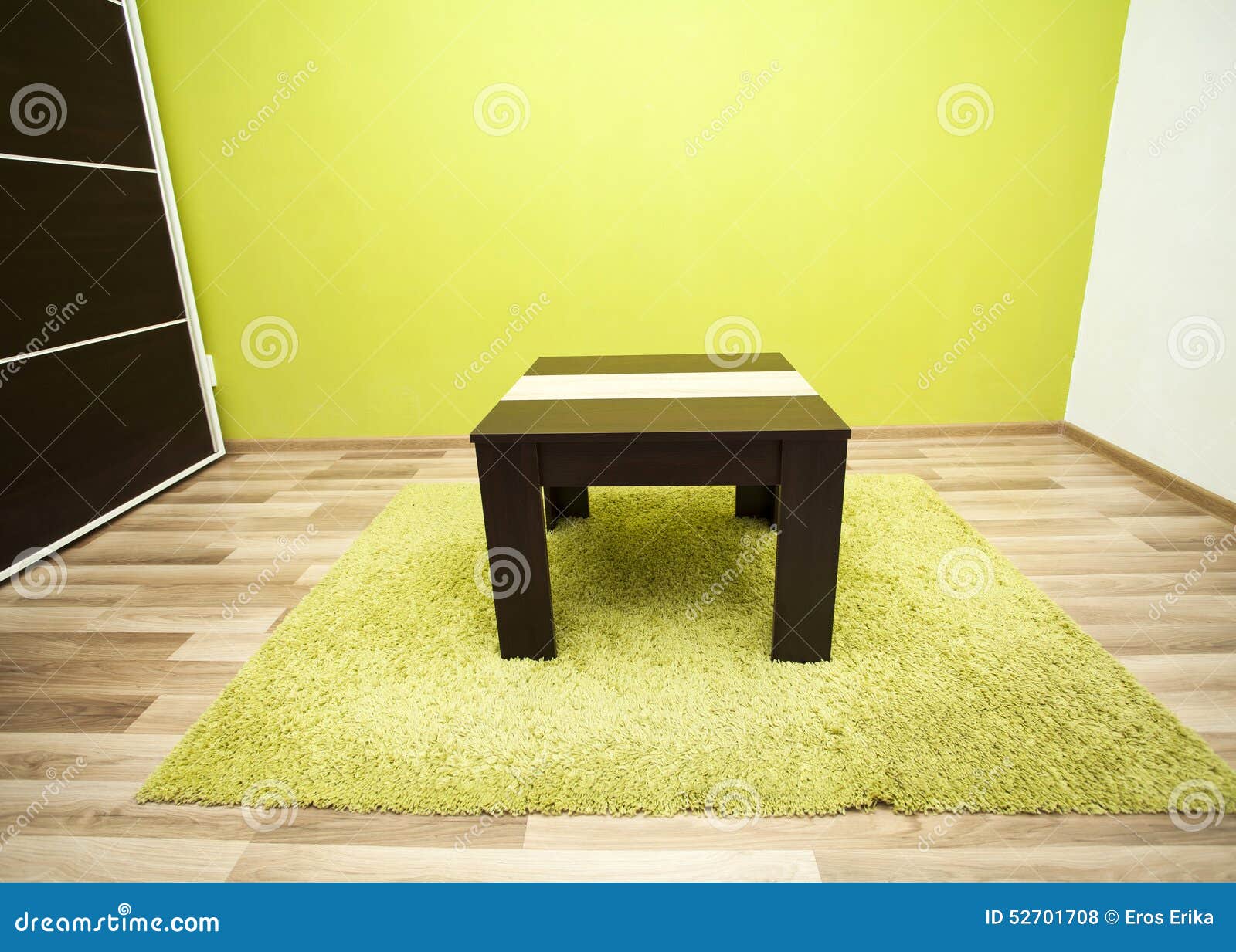 Green Interior of a Living Room Stock Photo - Image of elegance, design ...