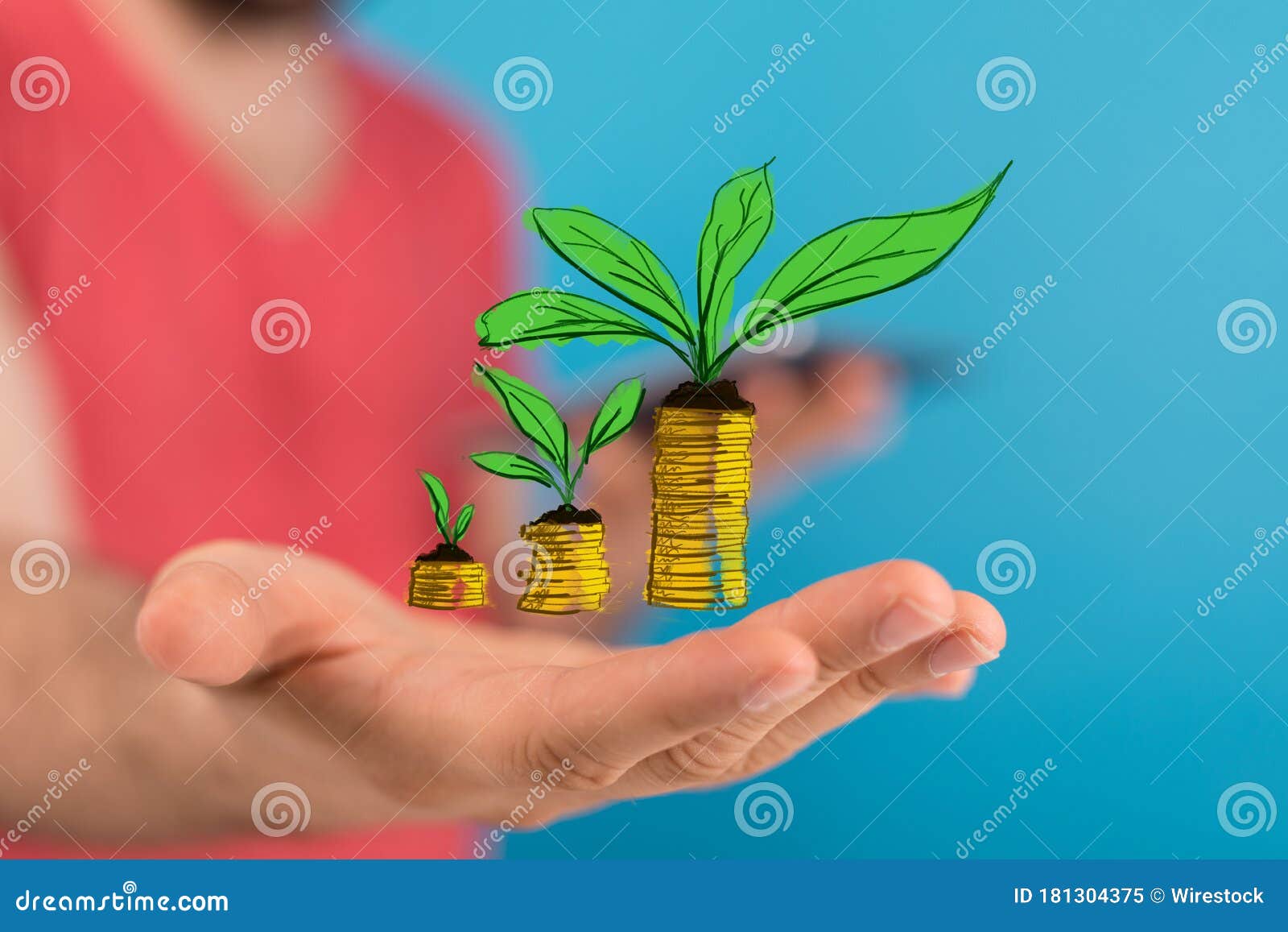 A Green Investment Eco Digital Diagram Stock Image - Image of diagram ...