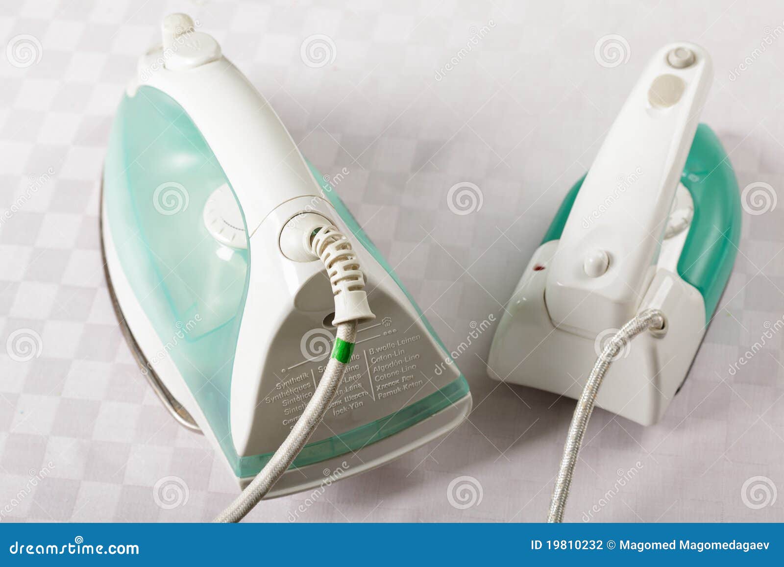 Green irons above view stock photo. Image of iron, appliance - 19810232