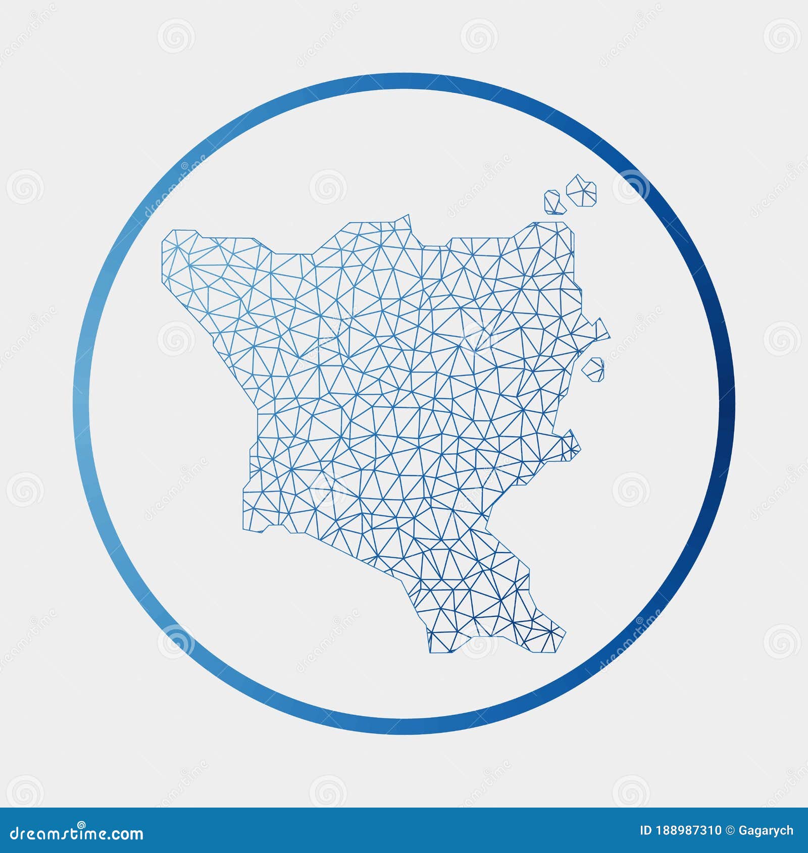 Green Island, Taiwan icon. stock vector. Illustration of mesh - 188987310