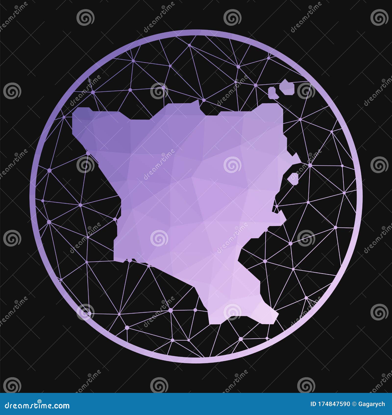 Green Island, Taiwan icon. stock vector. Illustration of geometric ...