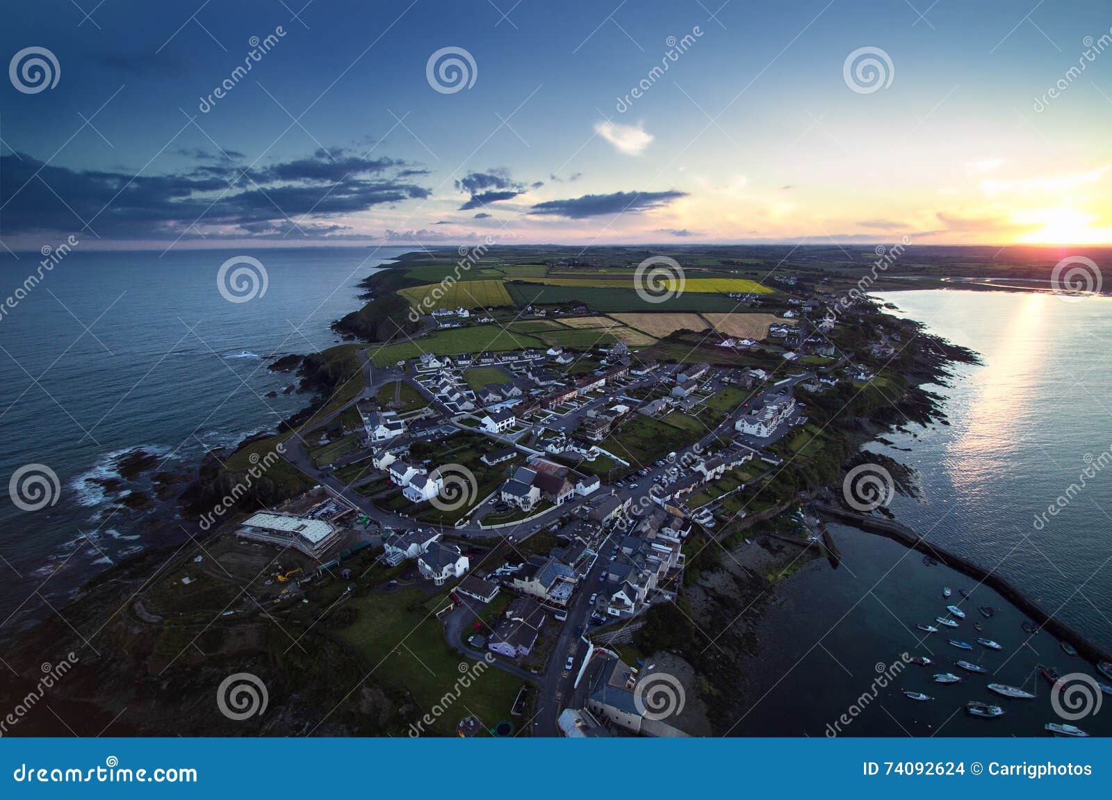 The Green Isle stock photo. Image of blue, tourism, seaside - 74092624