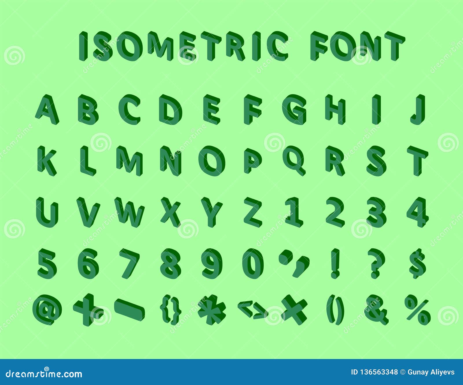 Green Isometric Pixel Font, Vector Letters, Alphabet Stock Illustration ... Green Isometric Pixel Font, Vector Letters, Alphabet Stock Illustration ...