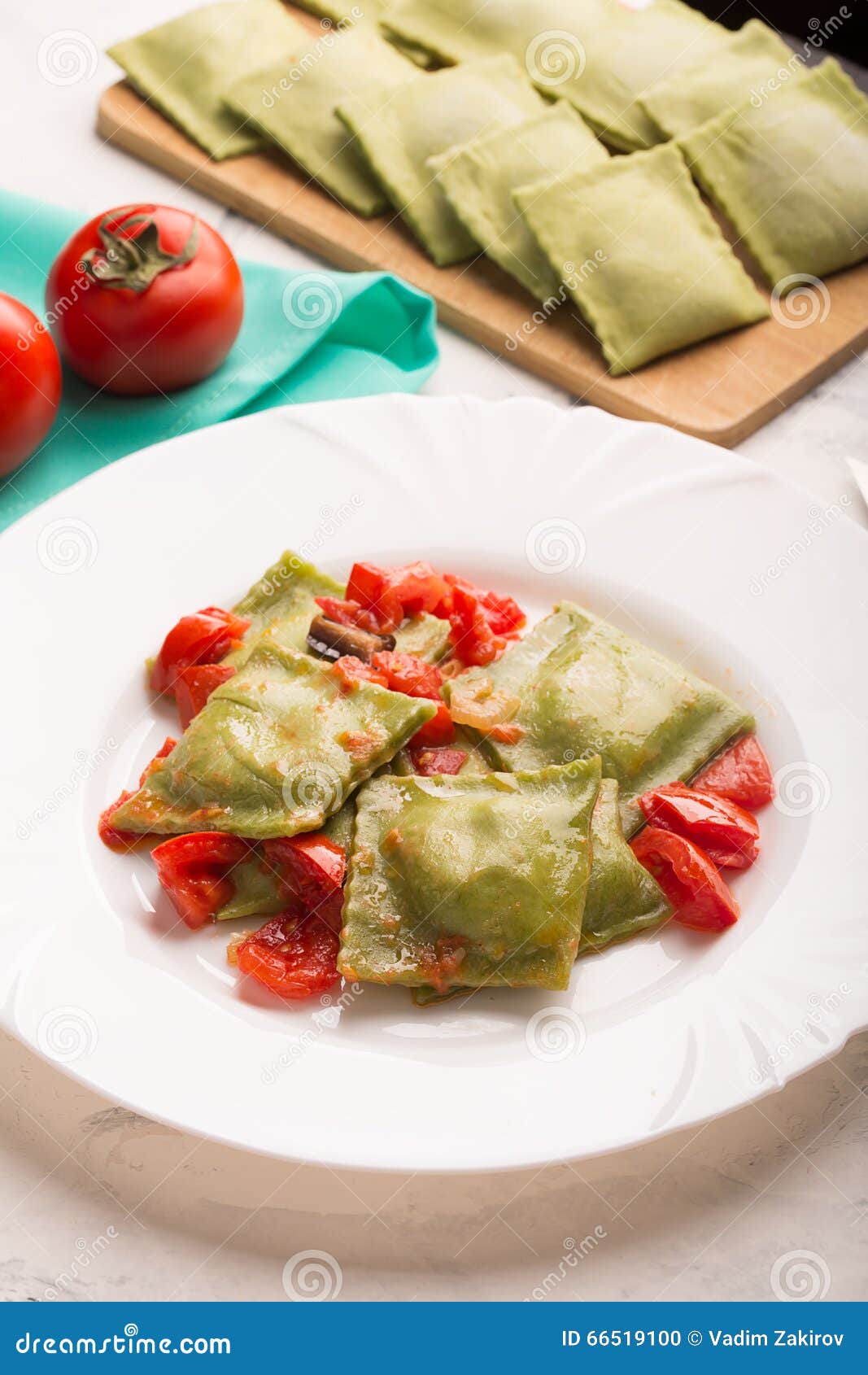 Green Italian ravioli stock photo. Image of italian, bowl - 66519100