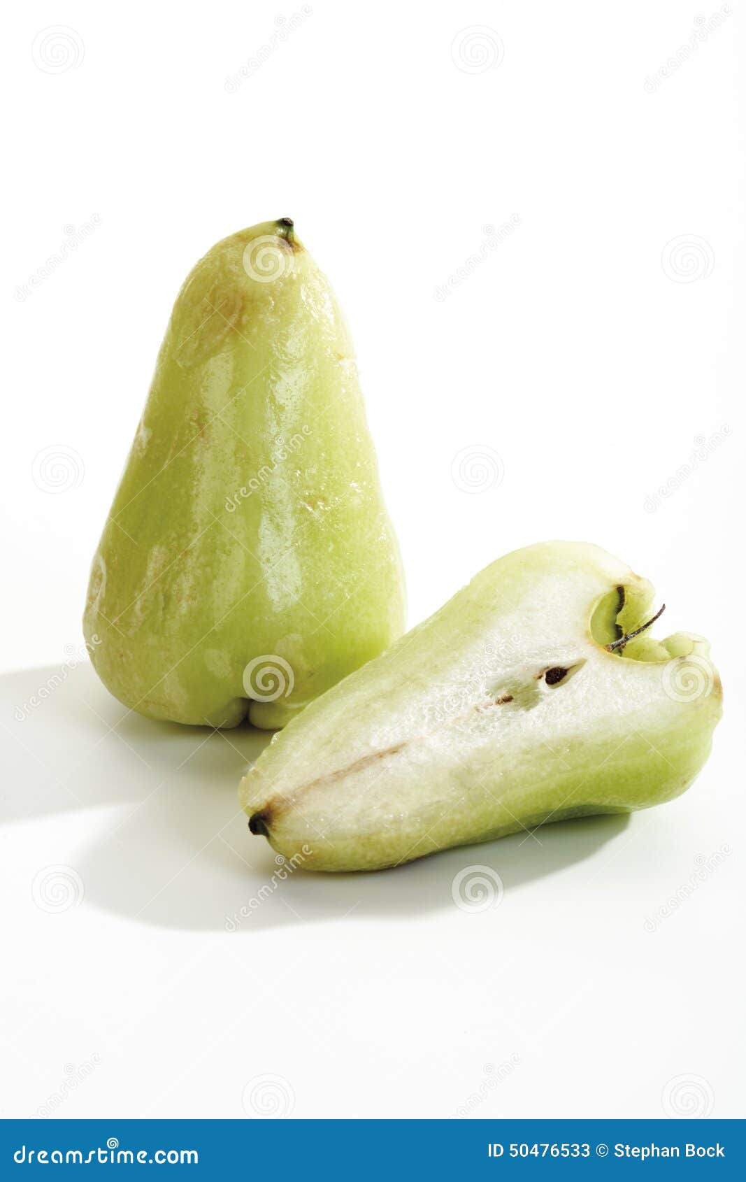 Green Java Apples (Syzygium Samarangense or Eugenia Javanica), Close-up ...