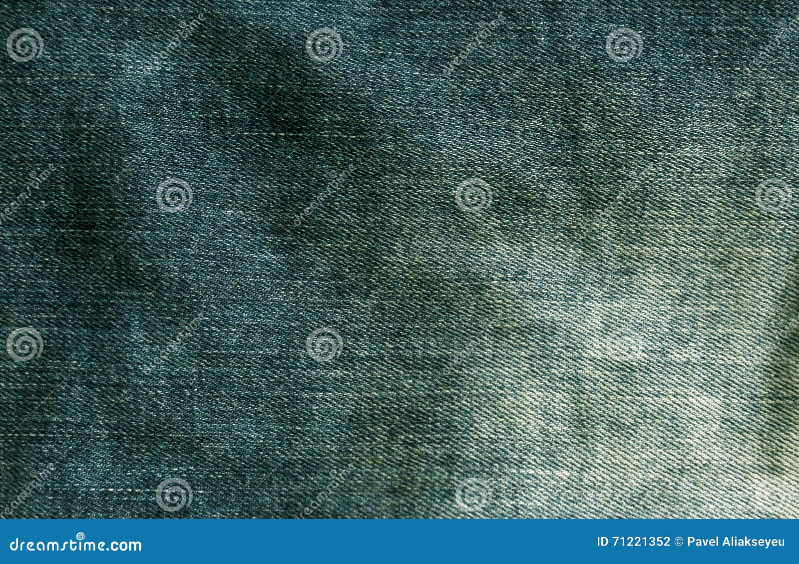 Green jeans cloth texture. stock photo. Image of material - 71221352