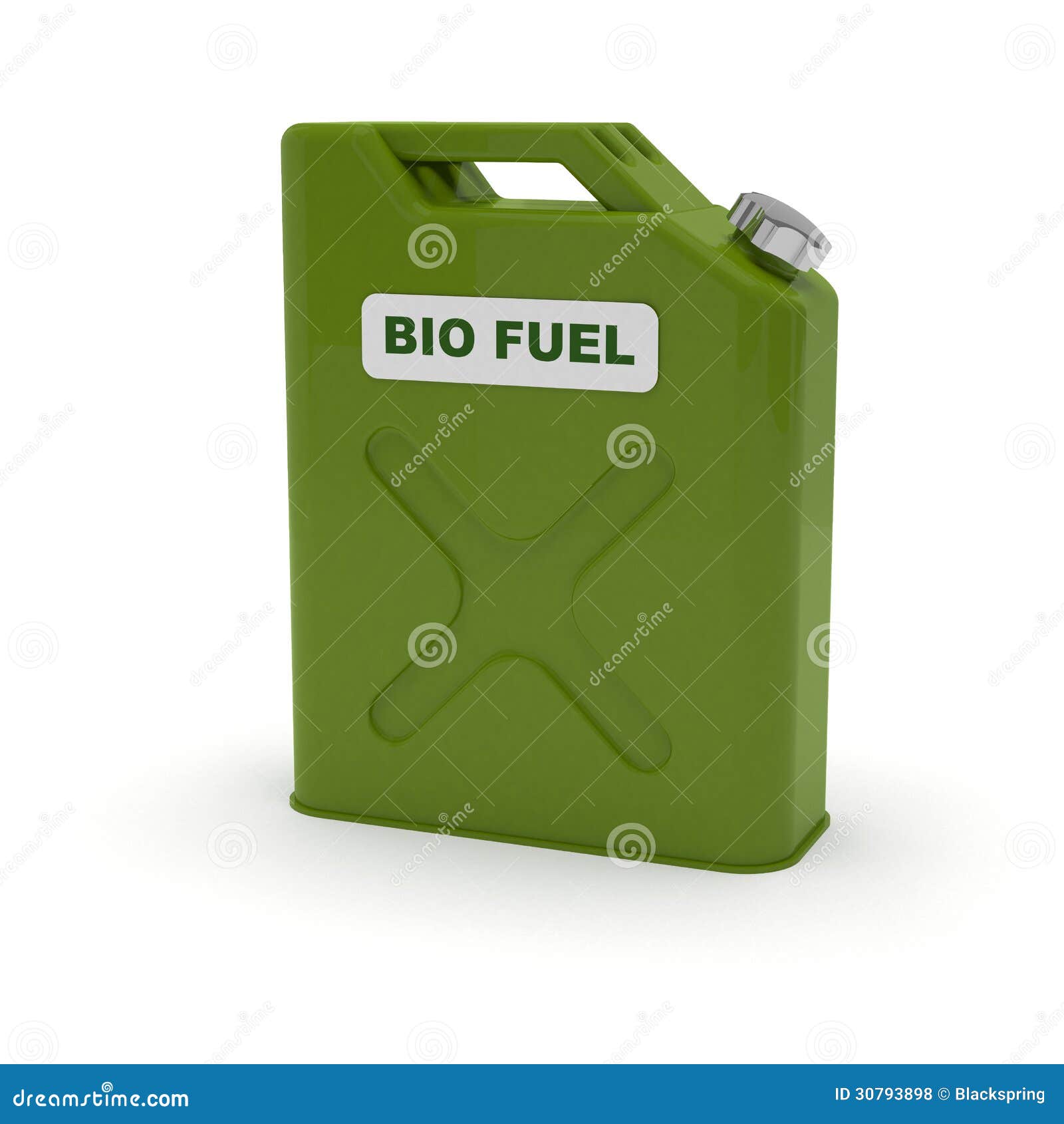 Green Jerrycan with Biofuel Label Stock Illustration - Illustration of ...