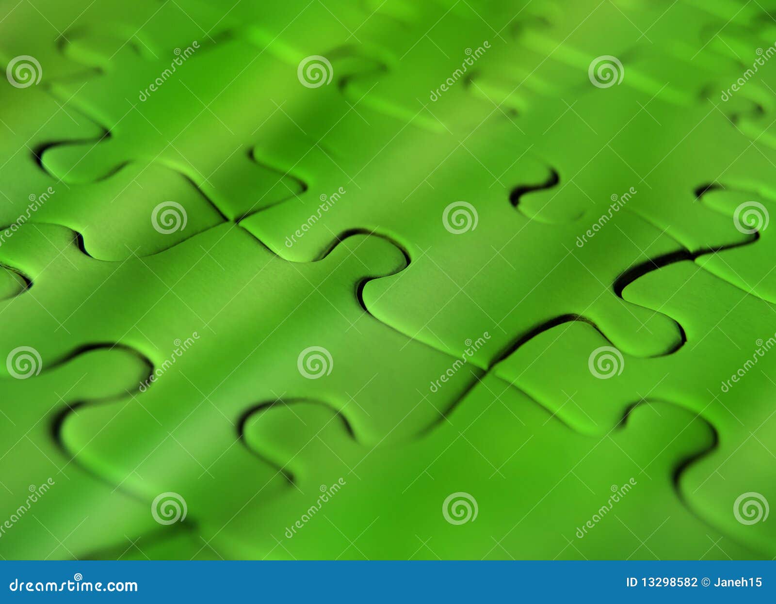 Green jigsaw puzzle stock photo. Image of concept, texture - 13298582
