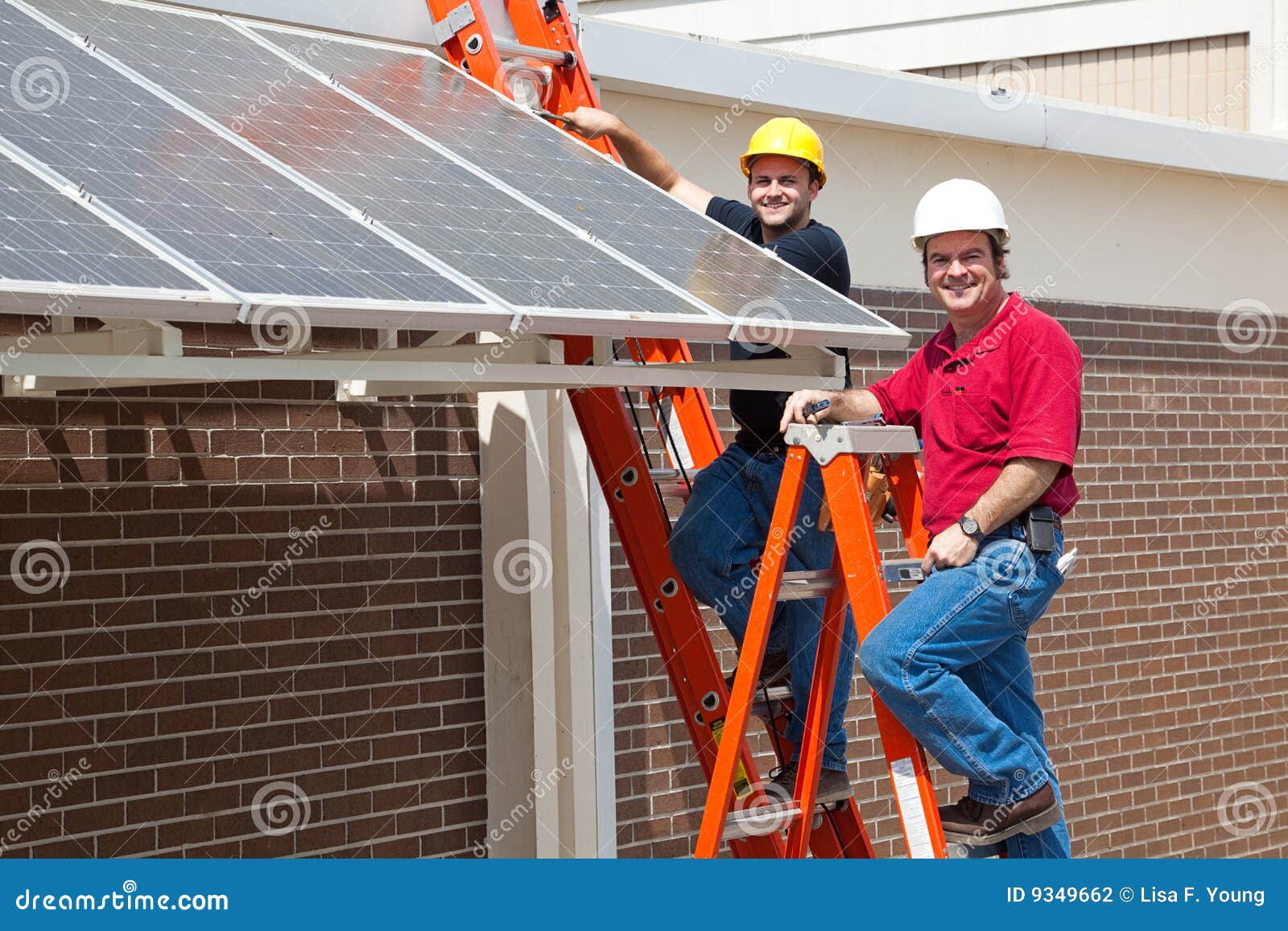 Green Jobs - Happy Workers stock photo. Image of journeyman - 9349662