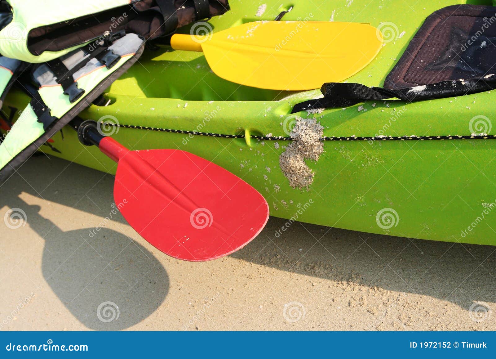 Green kayak stock photo. Image of jacket, kayak, life - 1972152