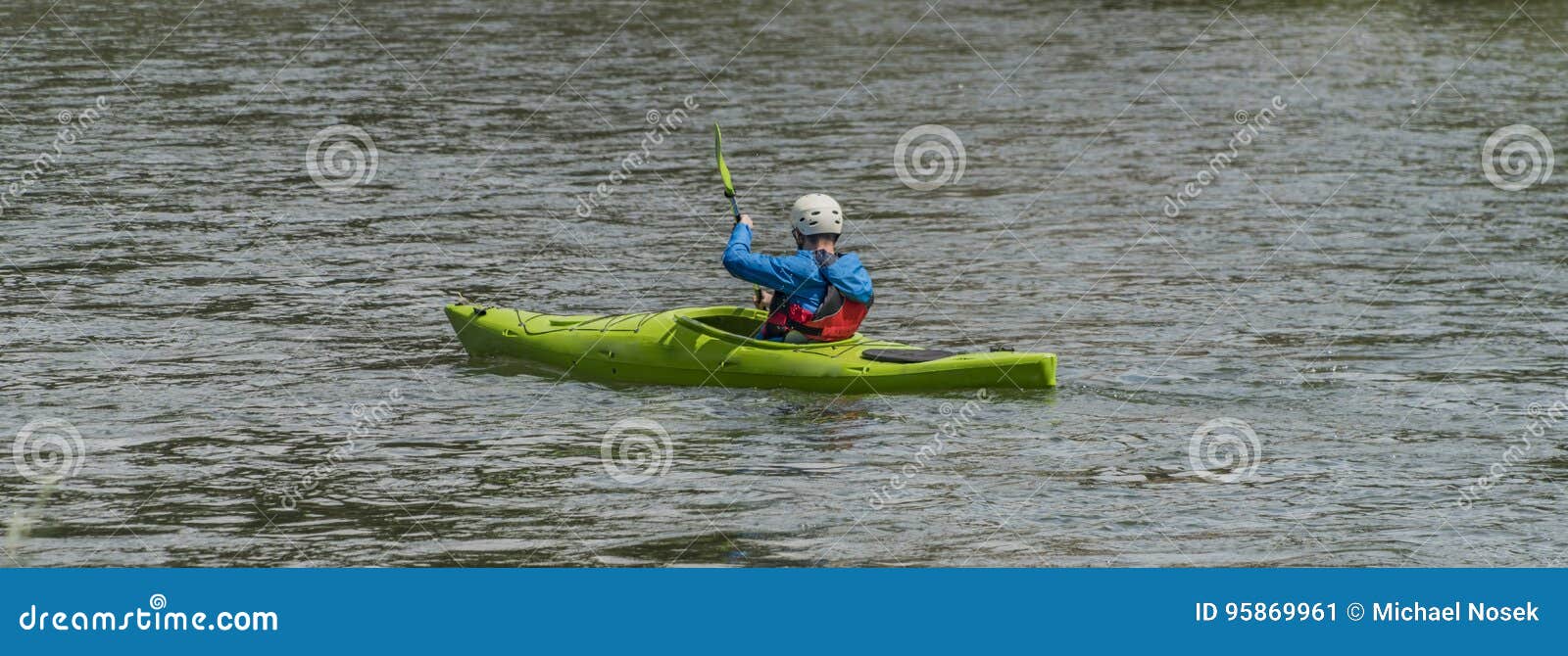Green Kayak on Dunajec River with Passangers Editorial Photo - Image of ...
