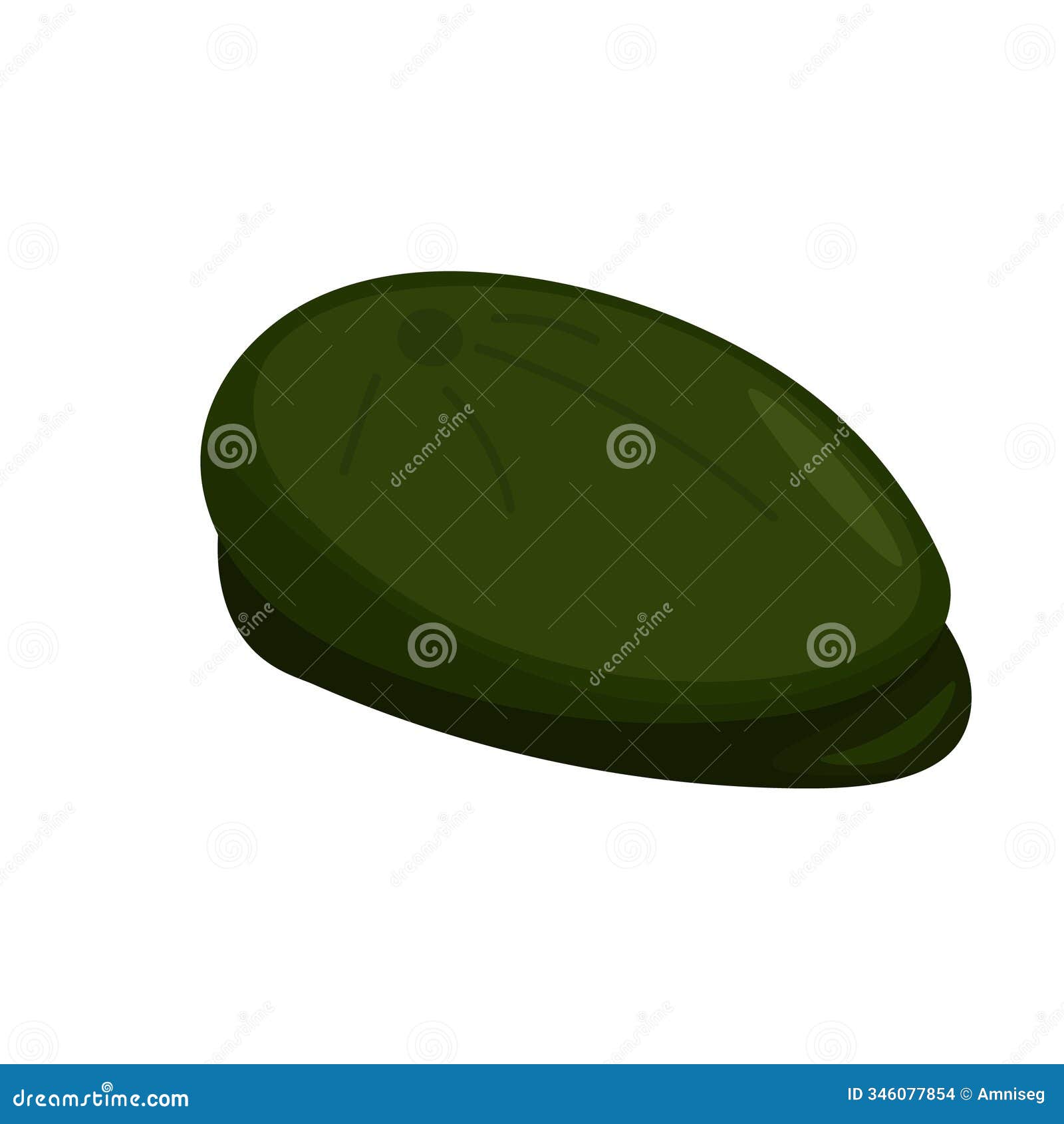 Green Kepi on a White Background. Vector Illustration Stock Vector ...