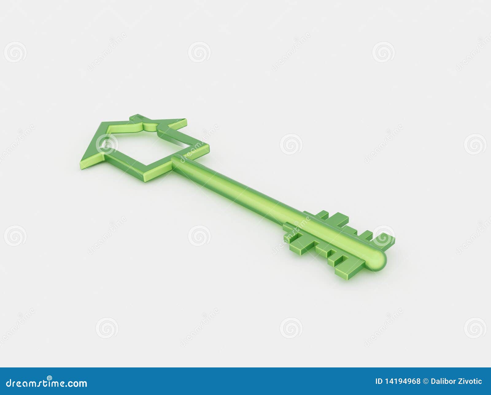 Green Key stock illustration. Illustration of house, lease - 14194968