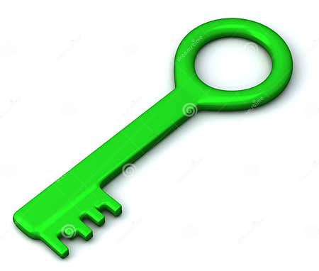 Green key icon 3d stock illustration. Illustration of green - 24772504