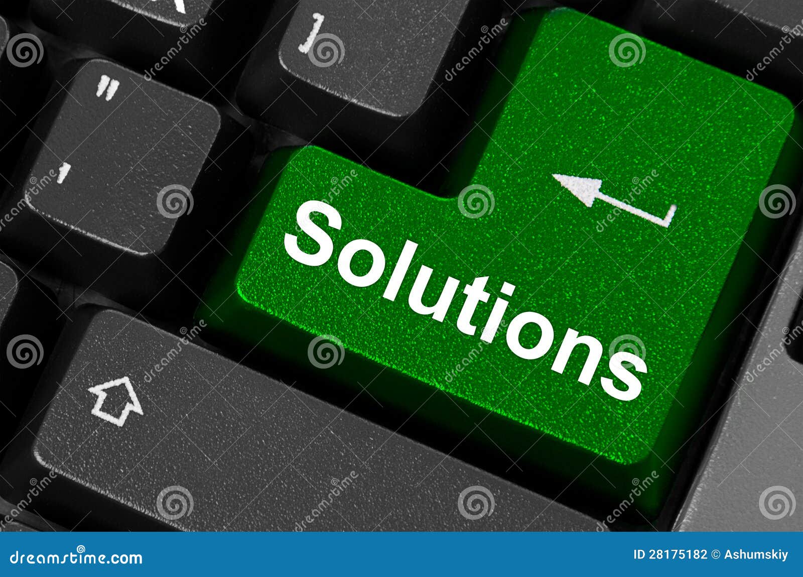 Green key Solutions stock photo. Image of idea, connection - 28175182