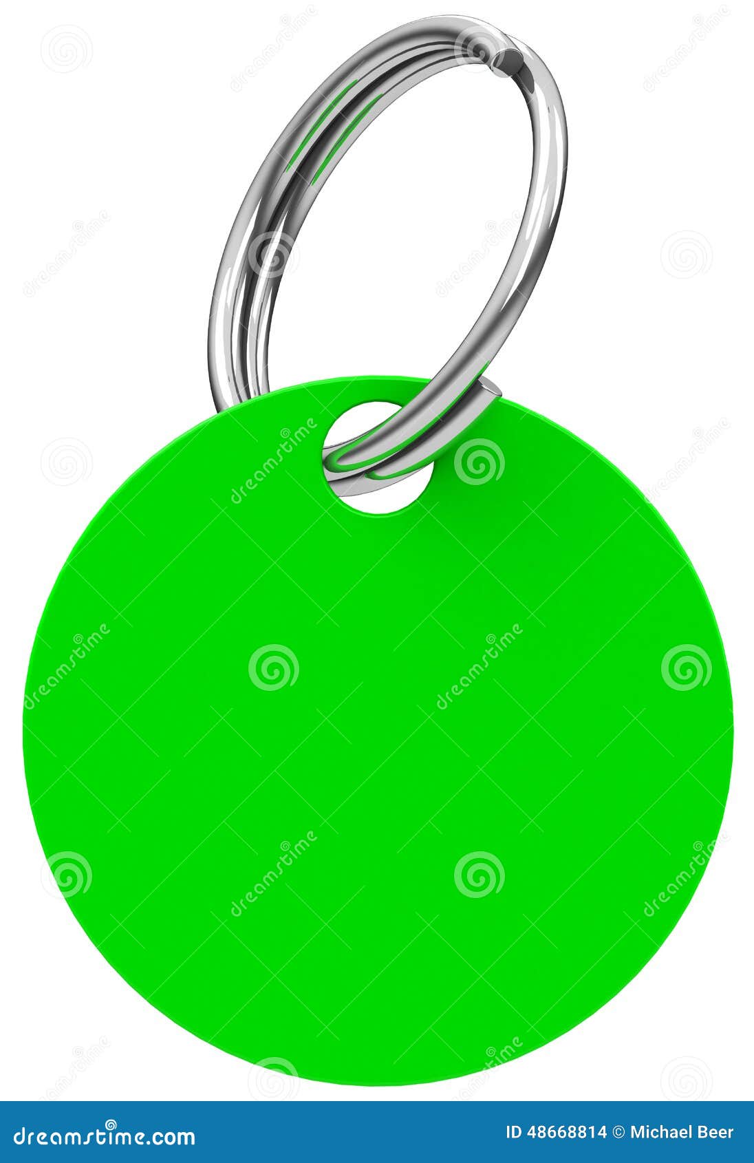 The green keychain stock illustration. Illustration of keychain - 48668814