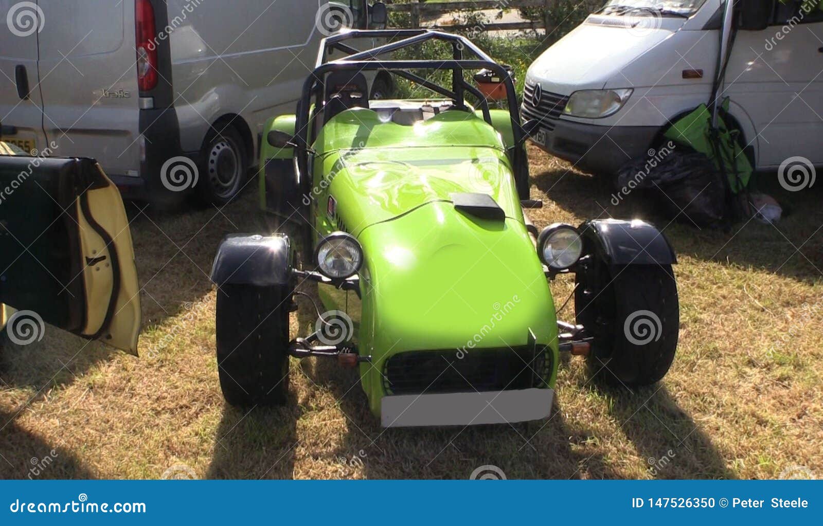 Green Kit Racing Car for Uphill Climb Editorial Image - Image of climb ...