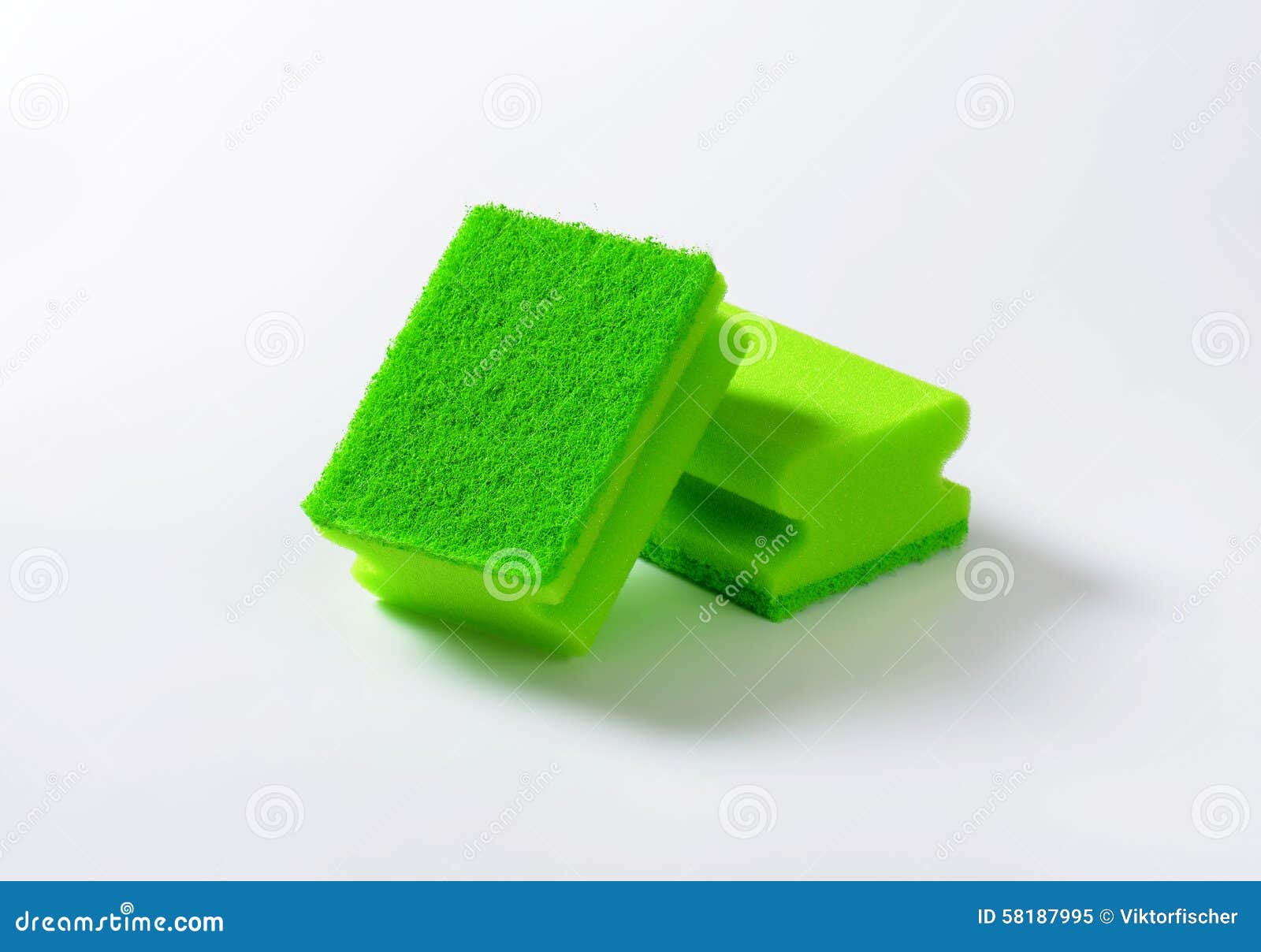 Green kitchen sponges stock image. Image of sponge, clean - 58187995