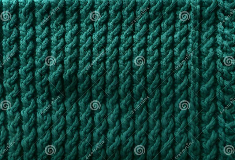 Green Knitted Texture Background Pattern Stock Illustration ...