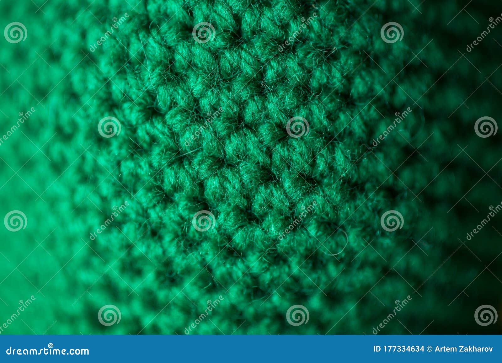 Green Knitted Wool Texture Can Use As Background. Stock Photo - Image ...