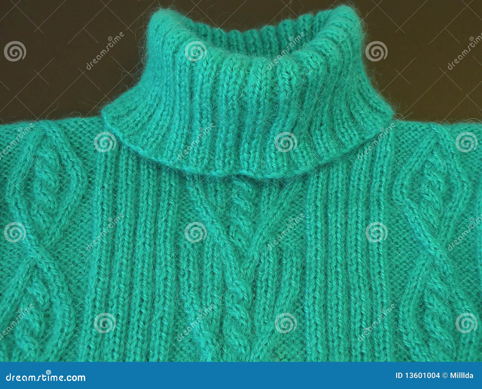 Green knitting jumper stock photo. Image of handmade - 13601004