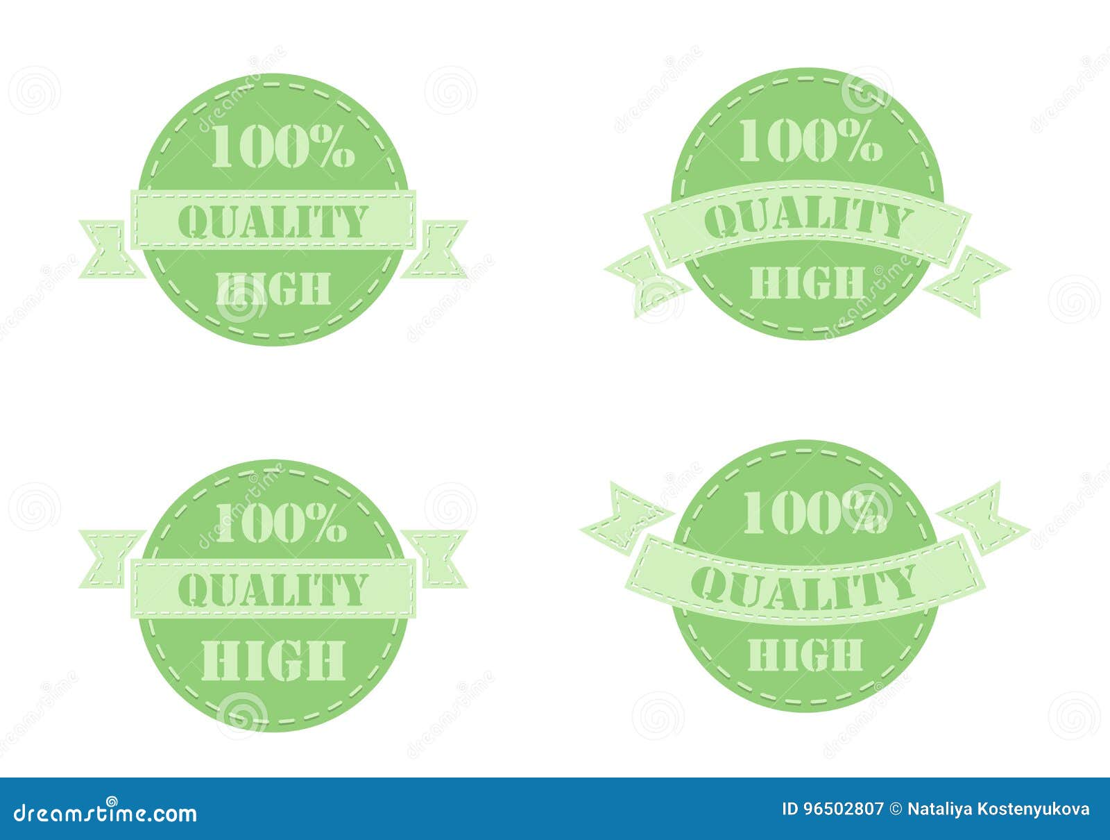 Set Of Green Labels Isolated On A White Background. Vegan, Eco, Bio ...