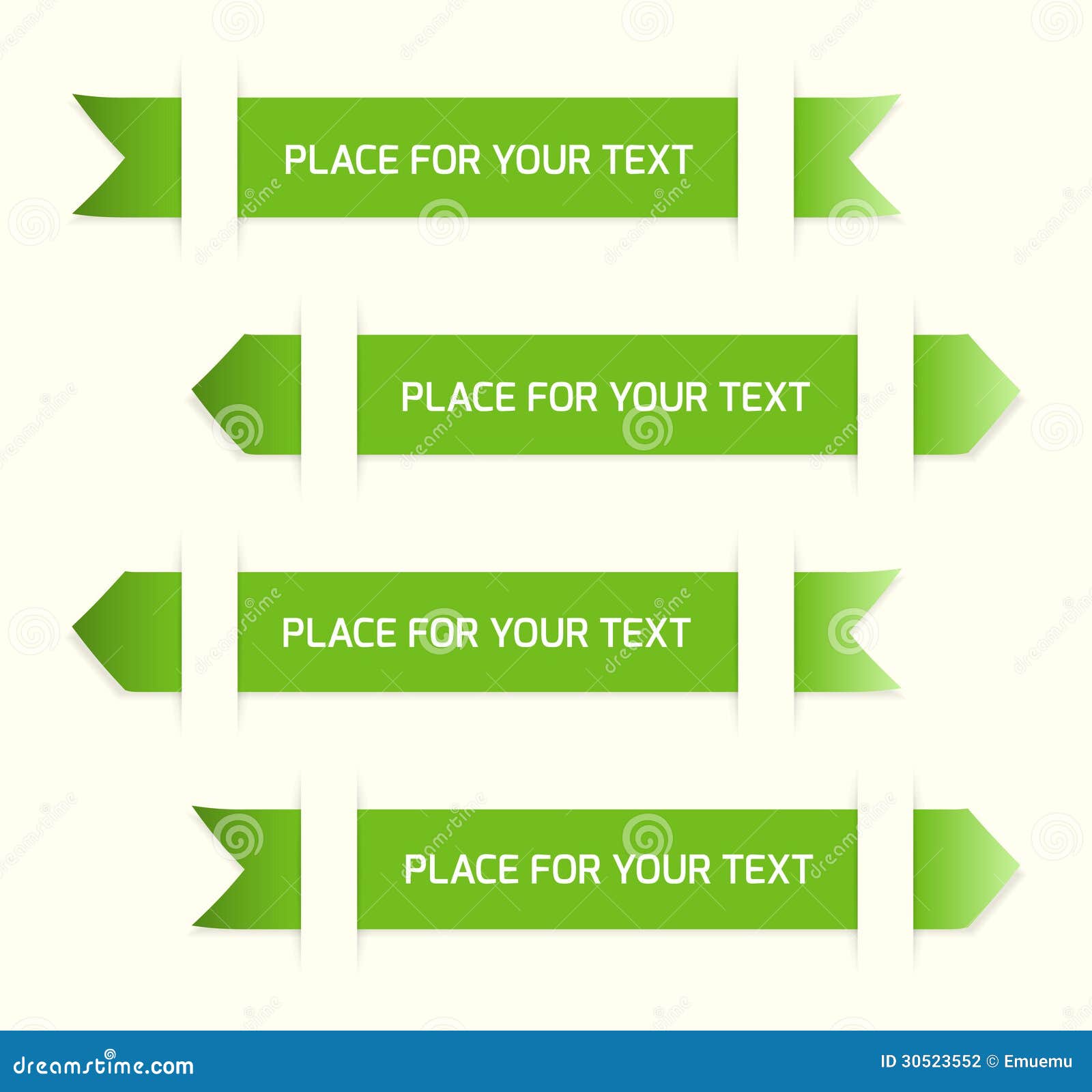 Green labels stock vector. Illustration of advertising - 30523552