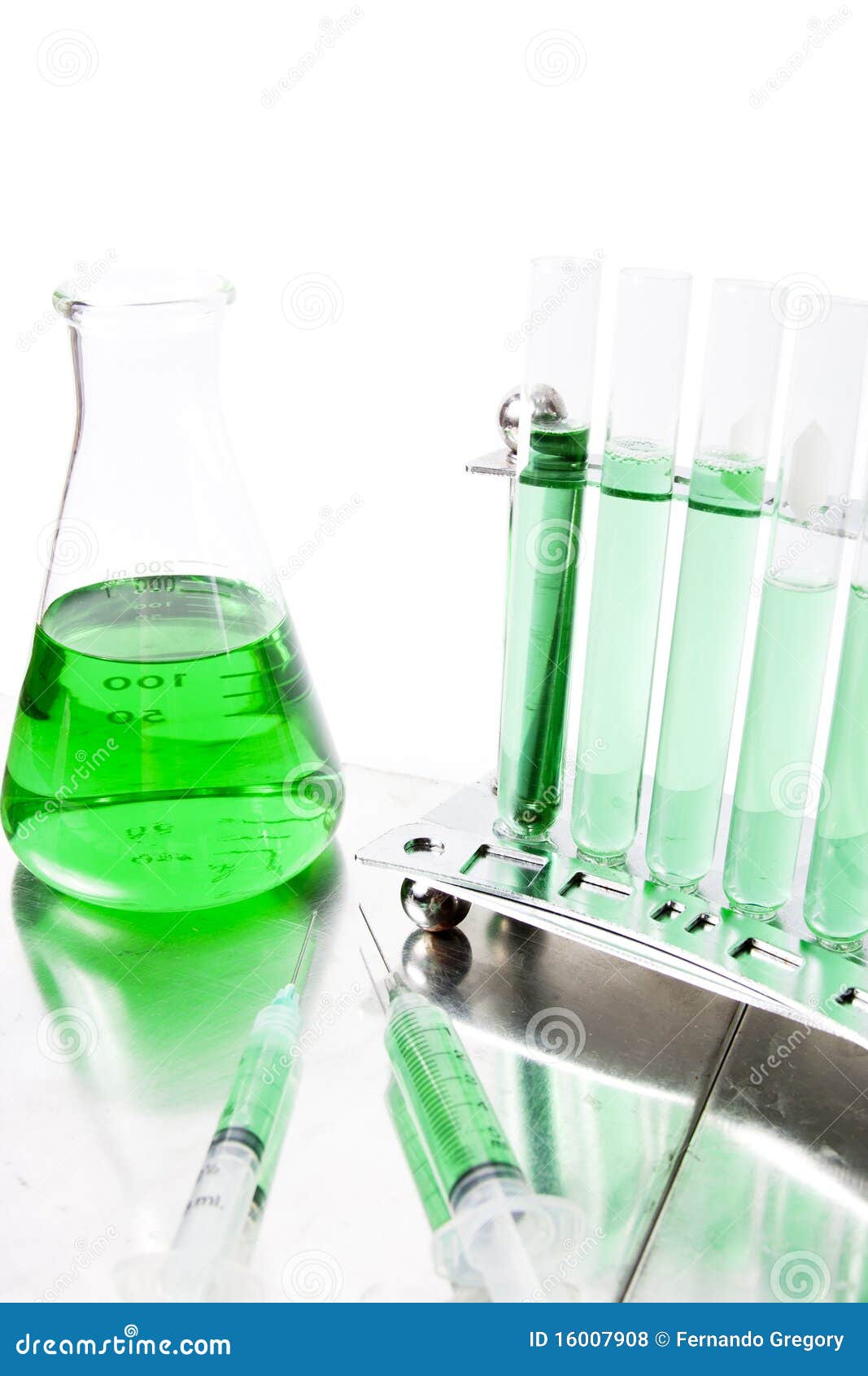 Green laboratory equipment stock photo. Image of medicine - 16007908