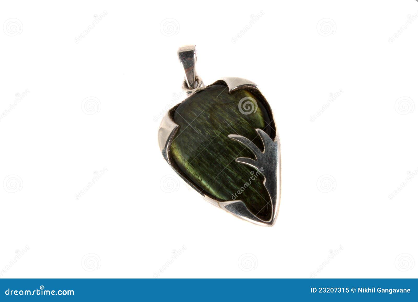 Green Labradorite Pendant stock image. Image of stones - 23207315
