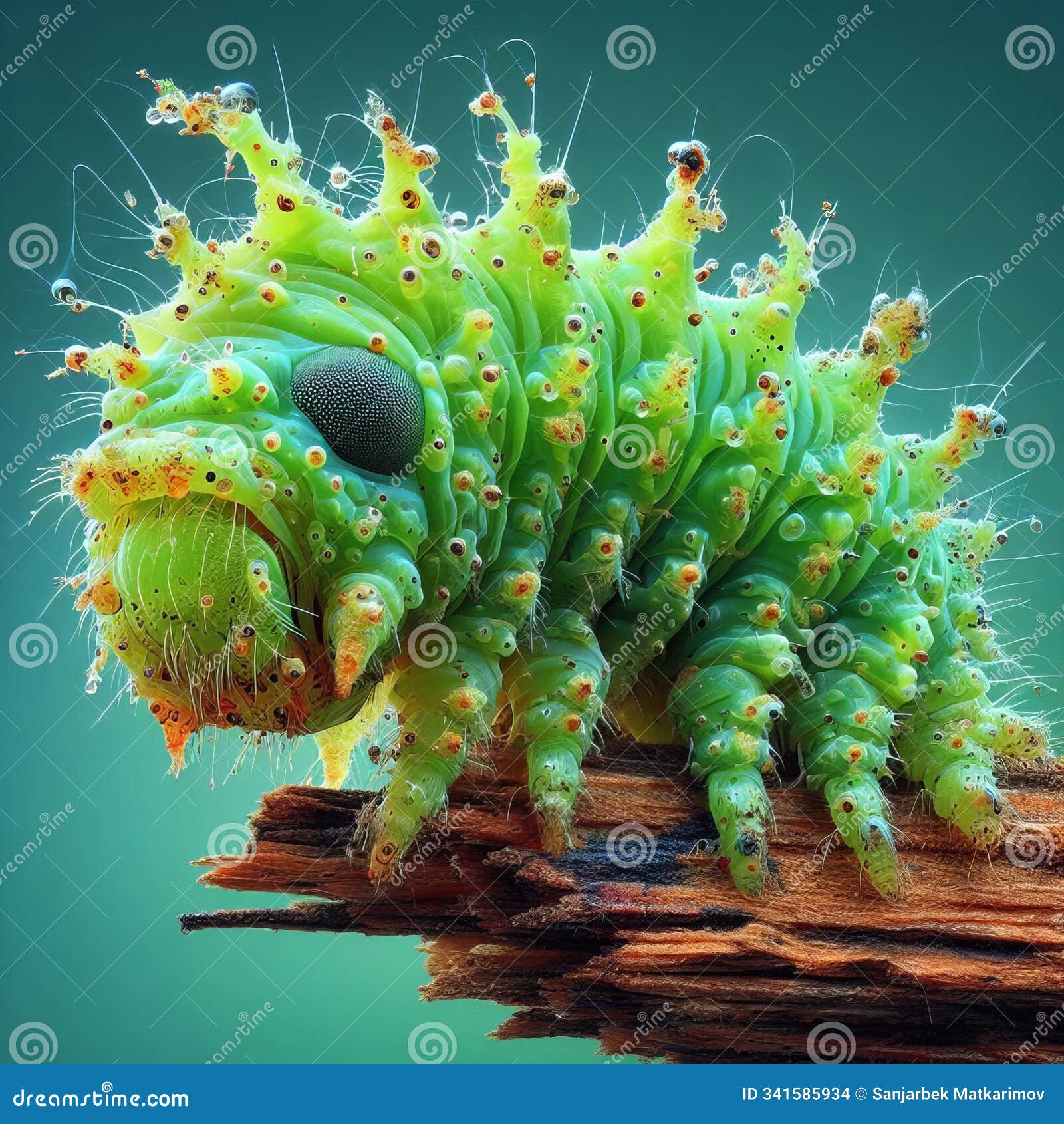 Green Lacewing Larva The Voracious Predator With A Unique Shape Stock ...