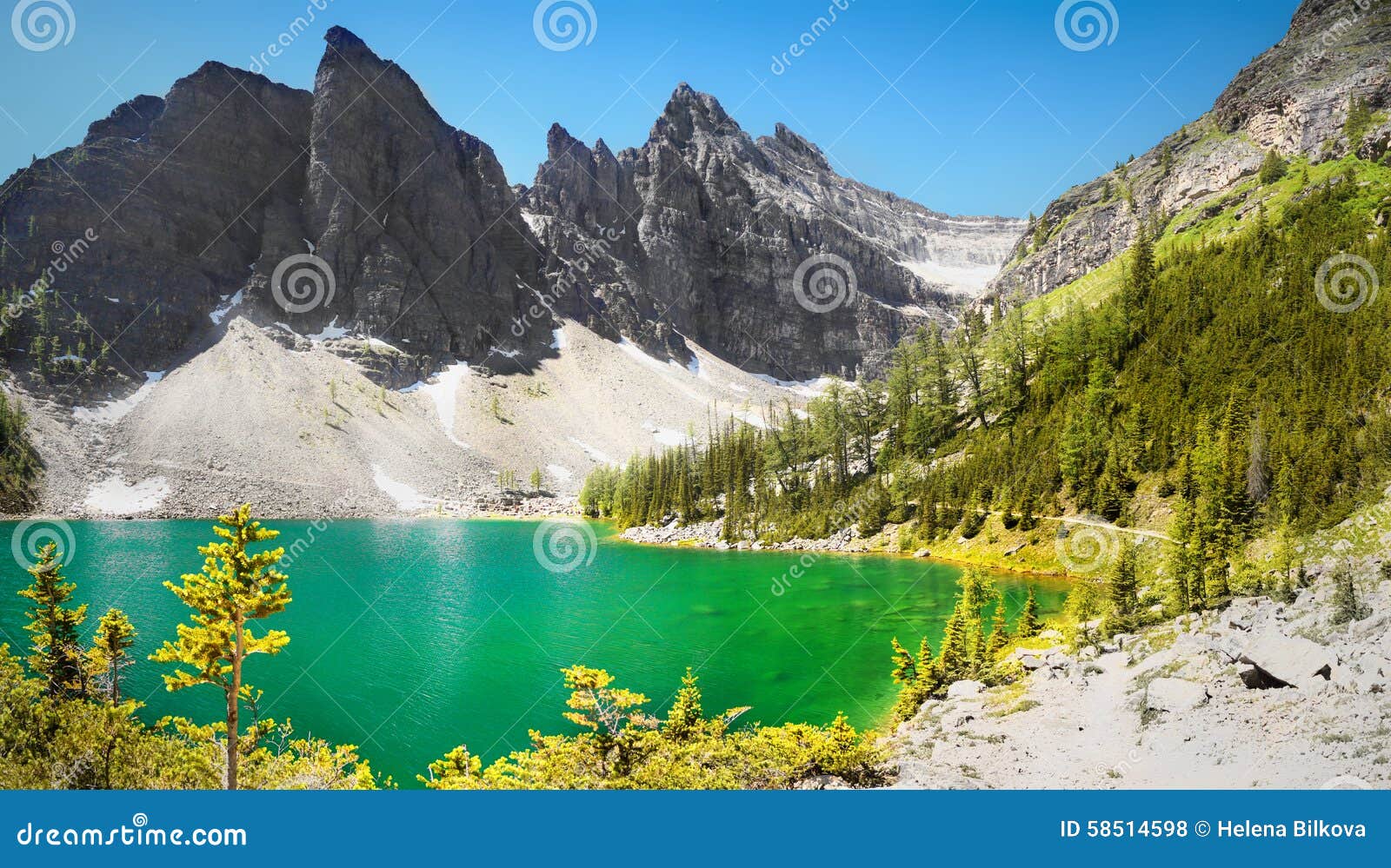 Green Lake stock photo. Image of mountains, alpine, lake - 58514598