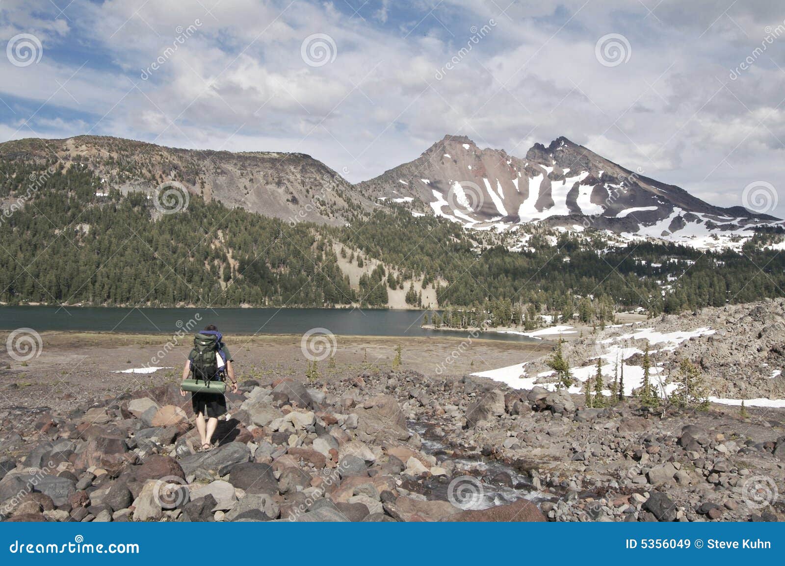 Green Lakes Backpacking stock image. Image of nature, outdoors - 5356049