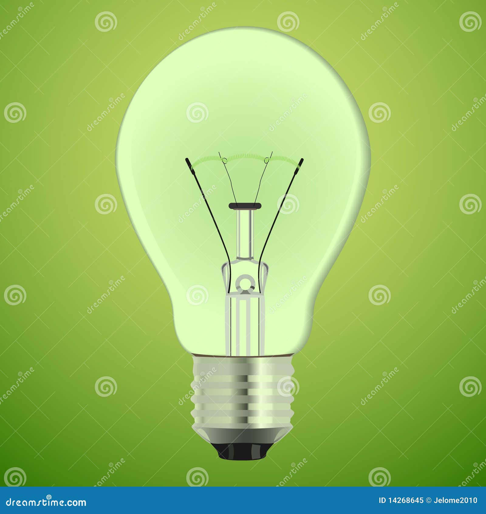 Green lamp stock vector. Illustration of green, isolated - 14268645