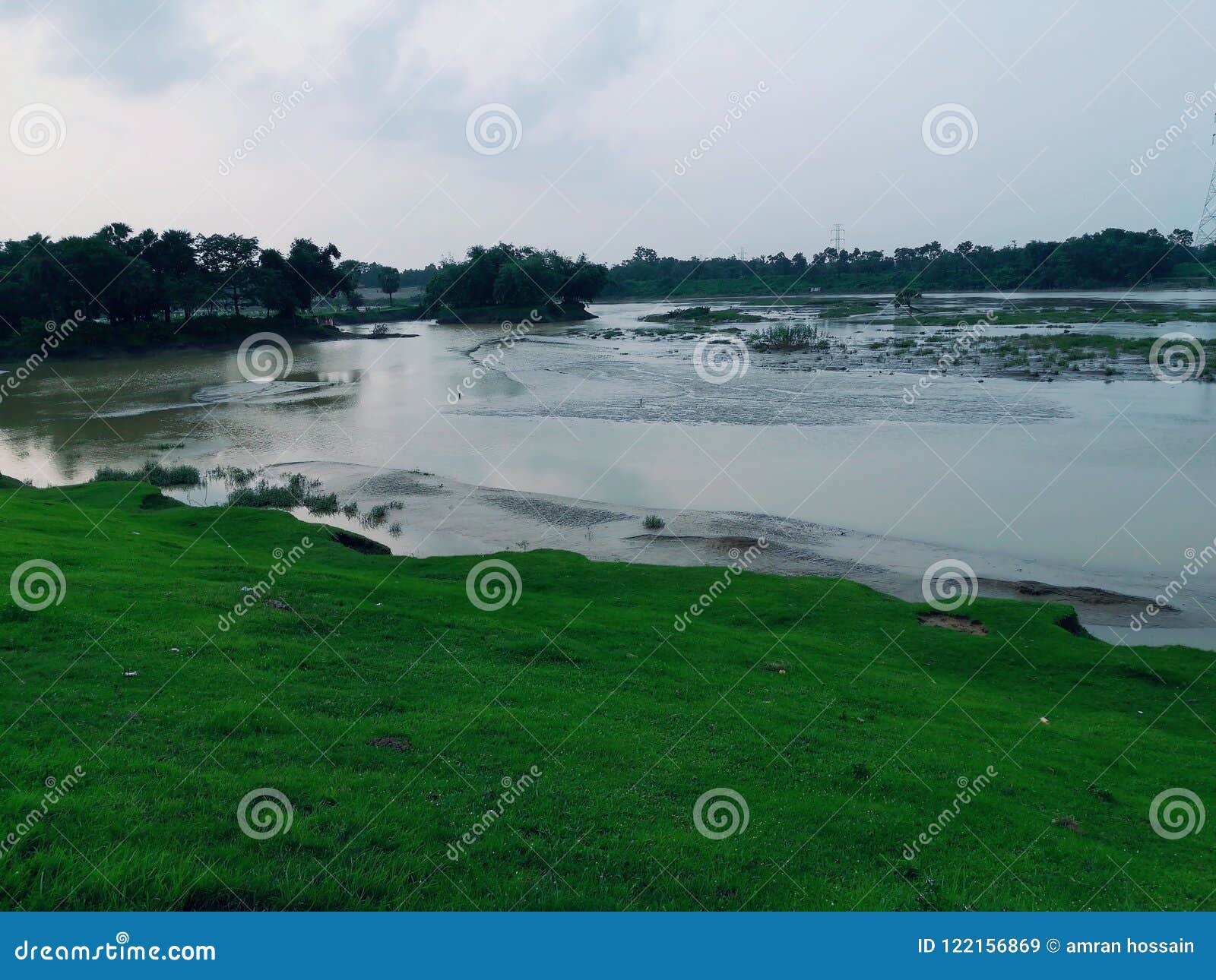 Side of the river stock image. Image of stream, land - 122156869