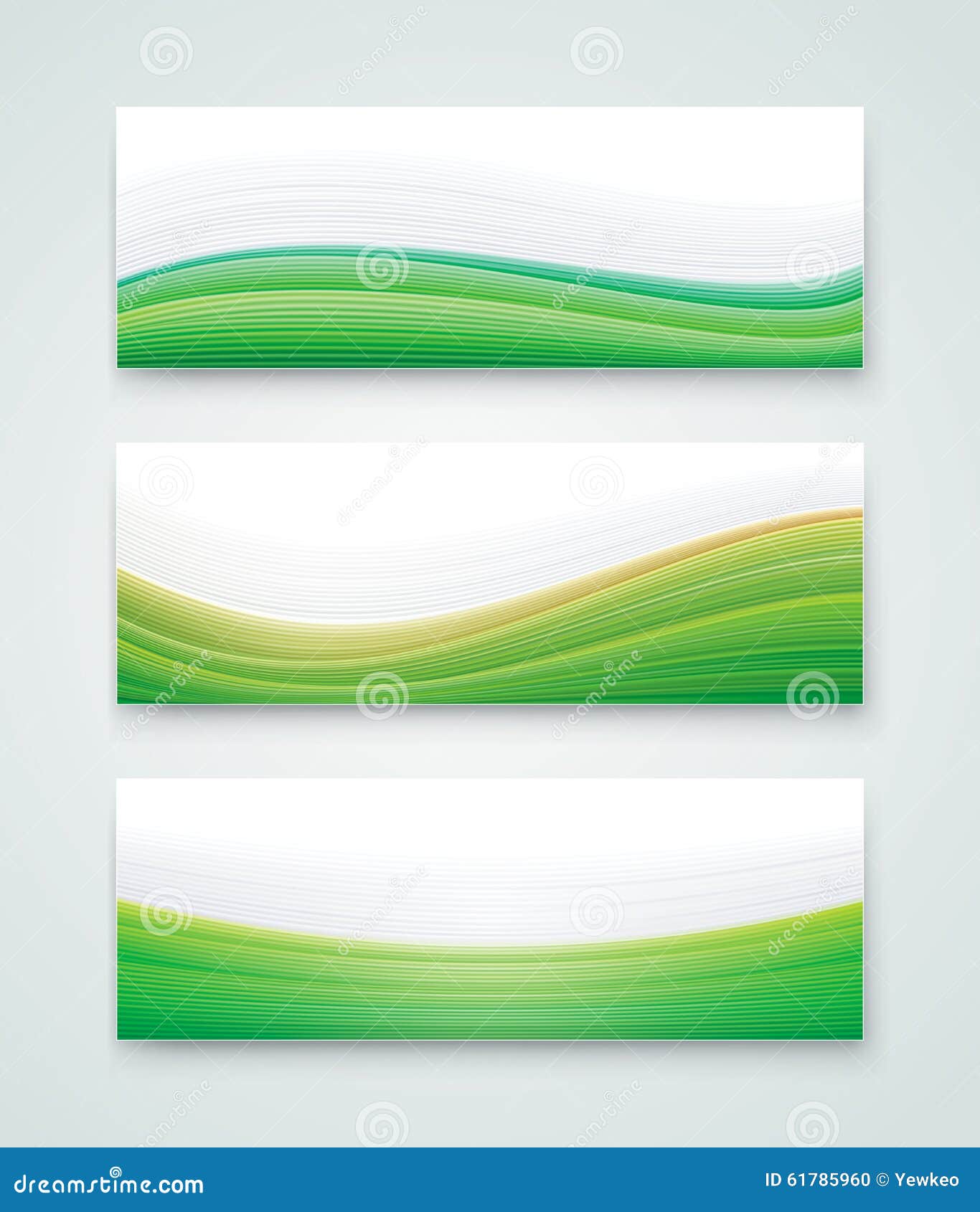 Green Landscape Banner stock vector. Illustration of landscape - 61785960