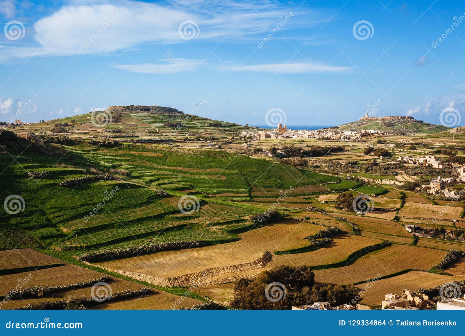 Landscape Countryside Scenery in Gozo Malta Stock Photo - Image of farm ...